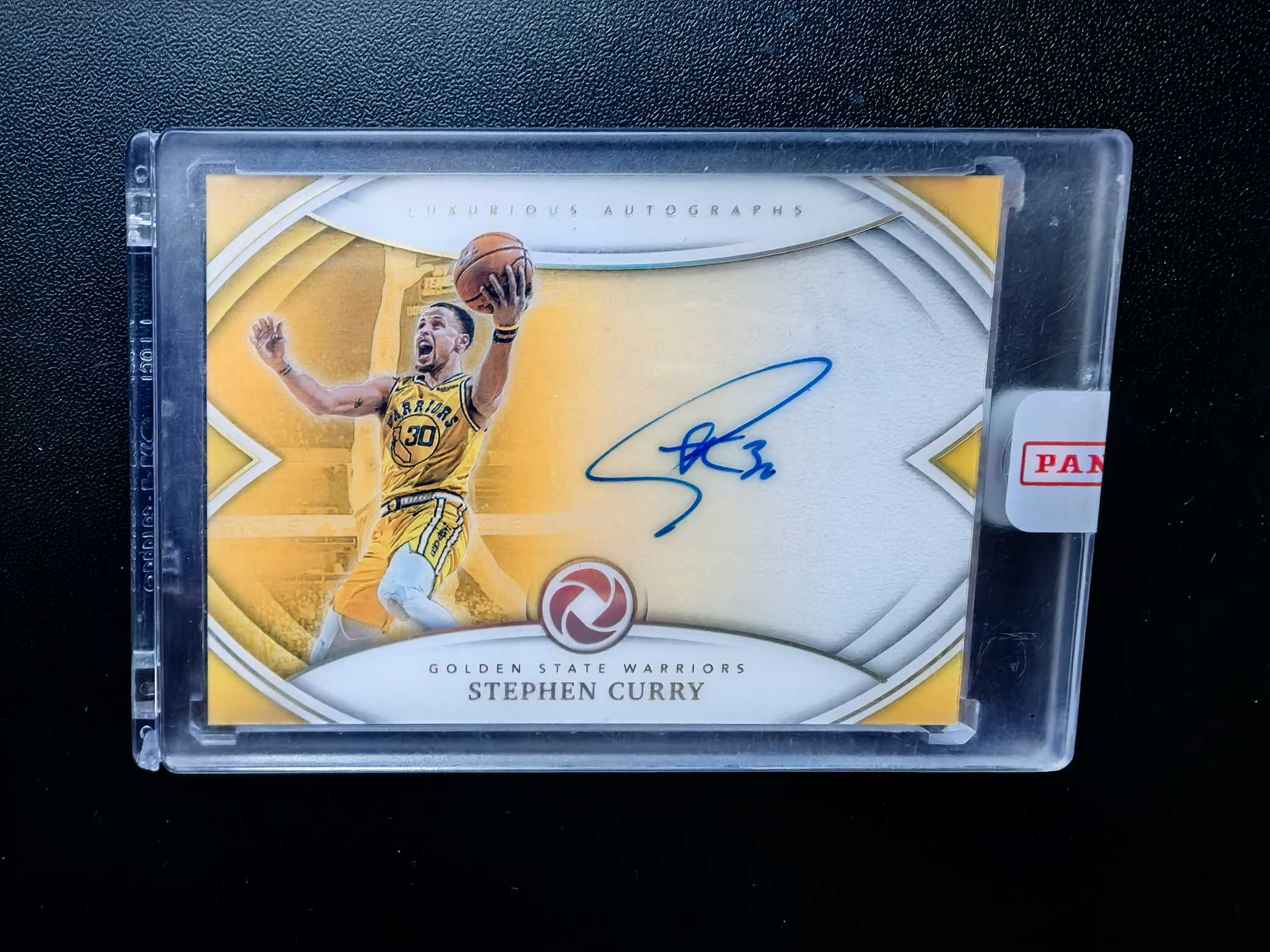 2018-19 Panini Opulence Stephen Curry 【拉姆代卖】金书系列 勇士 库里 签字 卡签 03/25编 闪版 ...