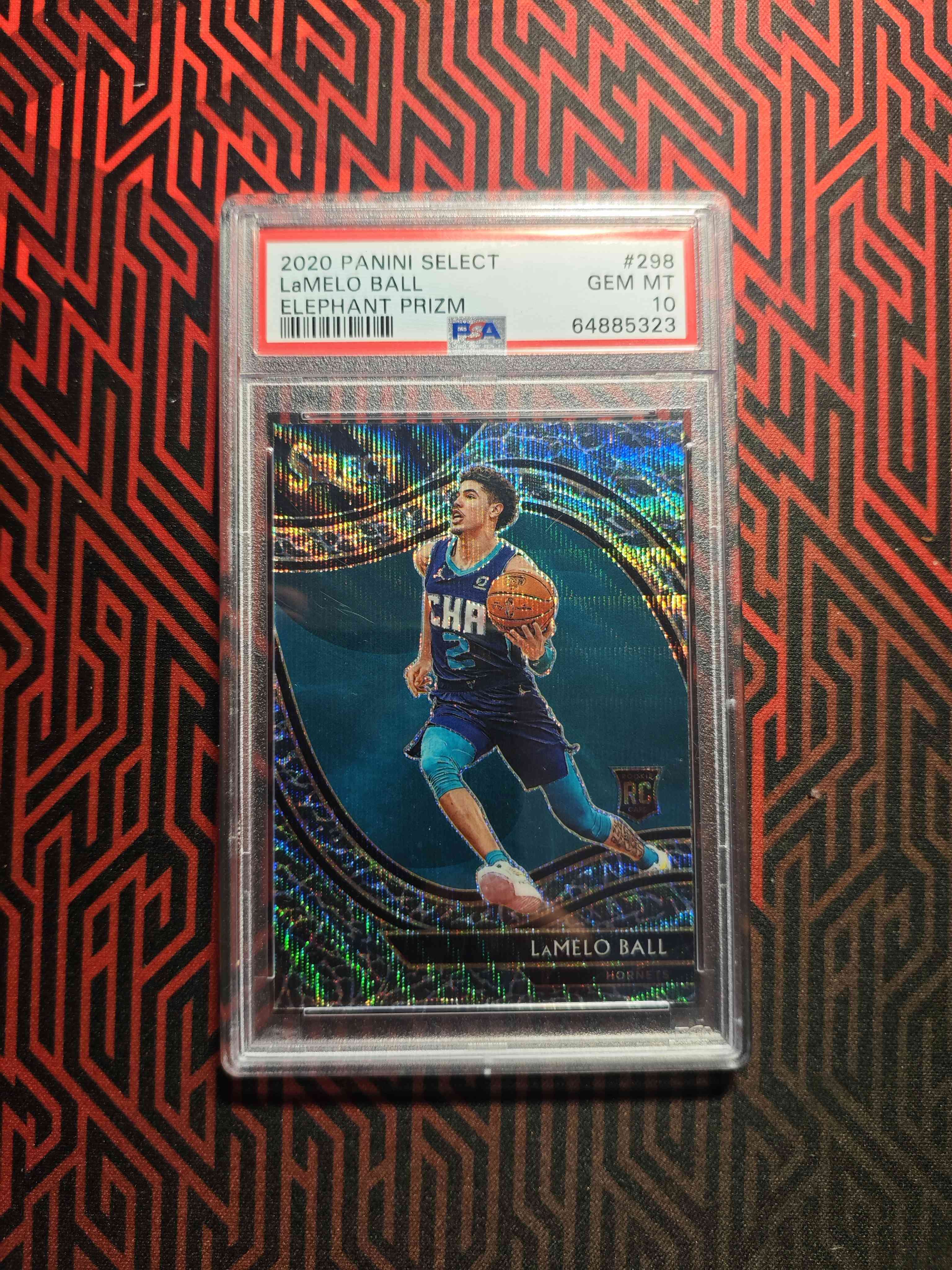 2020 Panini Select LaMelo Ball ELEPHANT PRIZM #298 PSA10 鲍尔 新秀 大象 三级 拉 ...