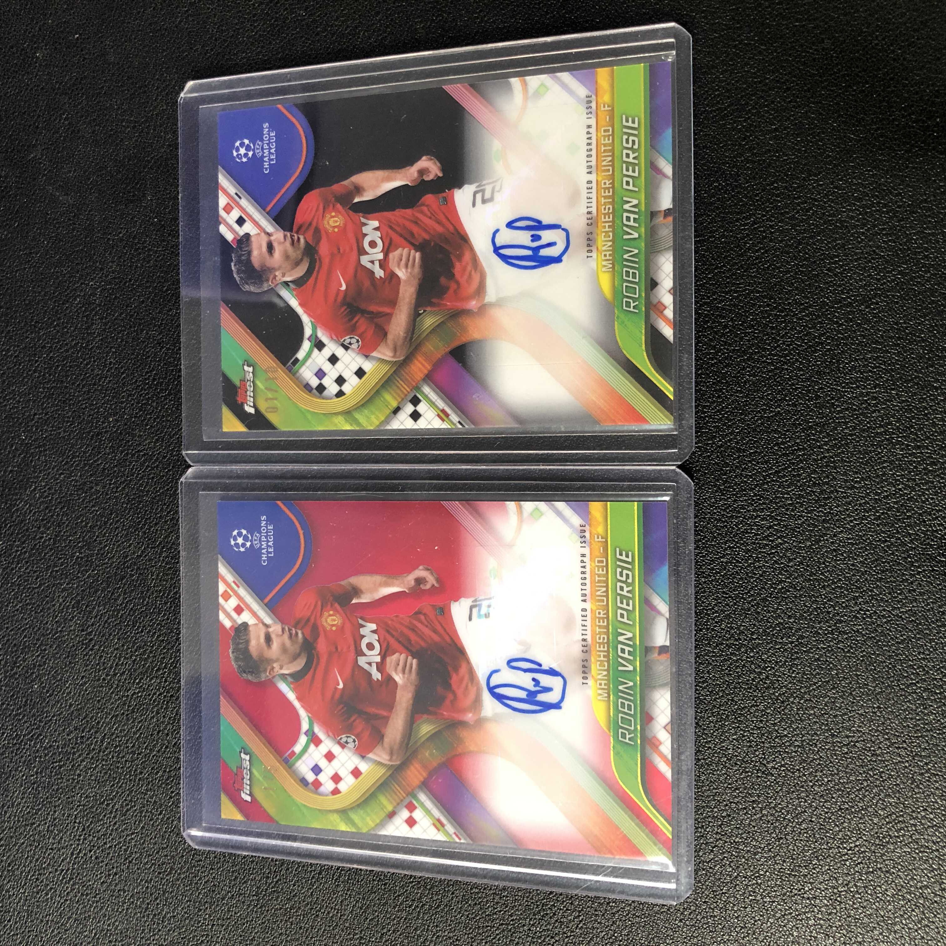 【怒射拍卖 接代卖】拔脚葬爱H5 2024-25 Topps Finest Robin van Persie 范佩西 曼联 欧冠 签字 1/5 ...