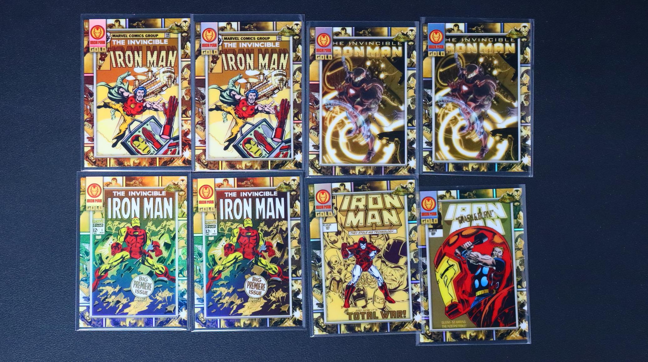 2025 Topps Chrome Marvel 漫威 钢铁侠 折射 IRON MAN GOLD特卡 lot【V327】22【超新星代卖】B 卡淘
