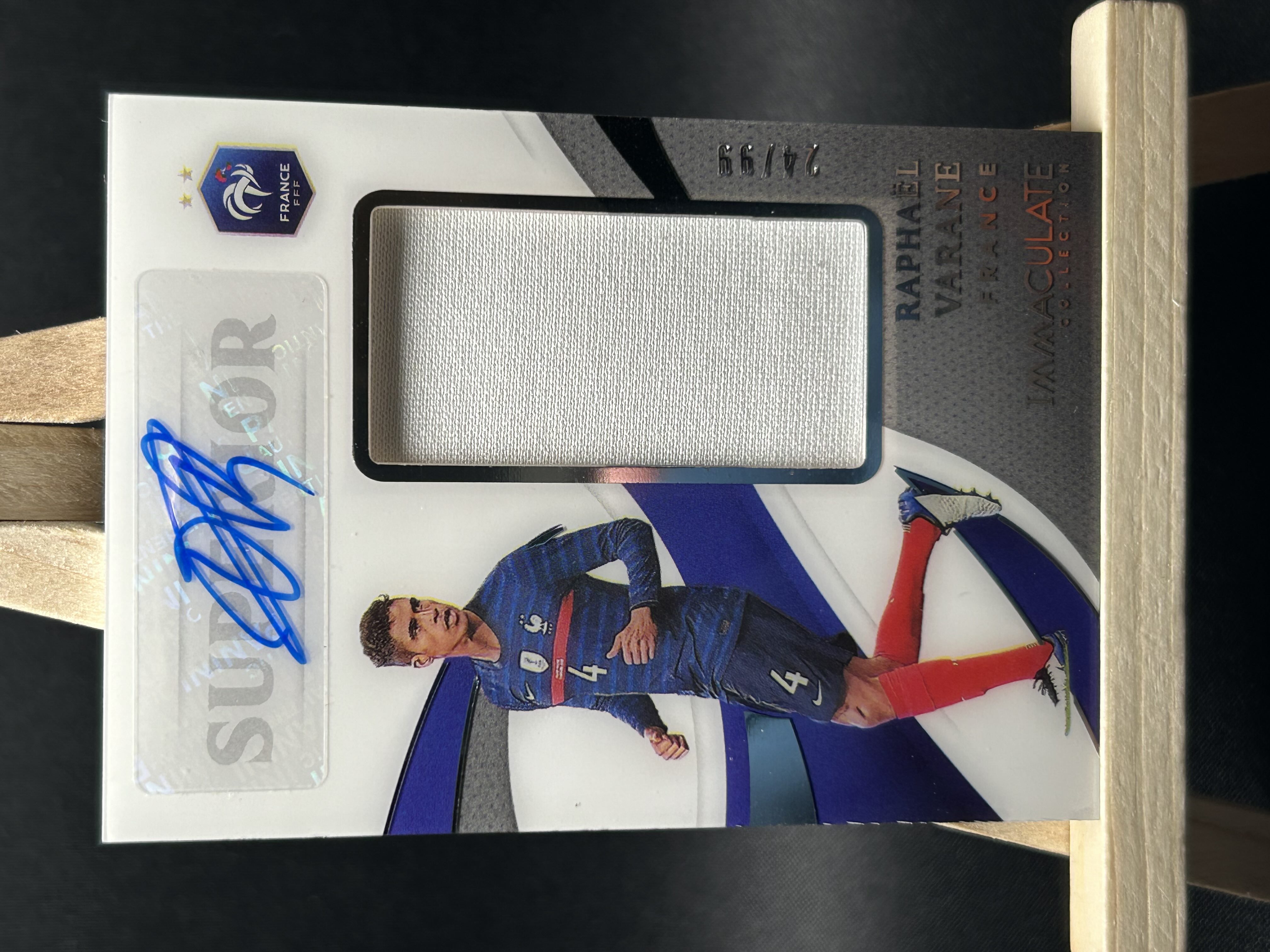 2021-22 Panini Immaculate Raphael Varane patch auto 法国 皇马 曼联 瓦拉内 大窗球衣 ...