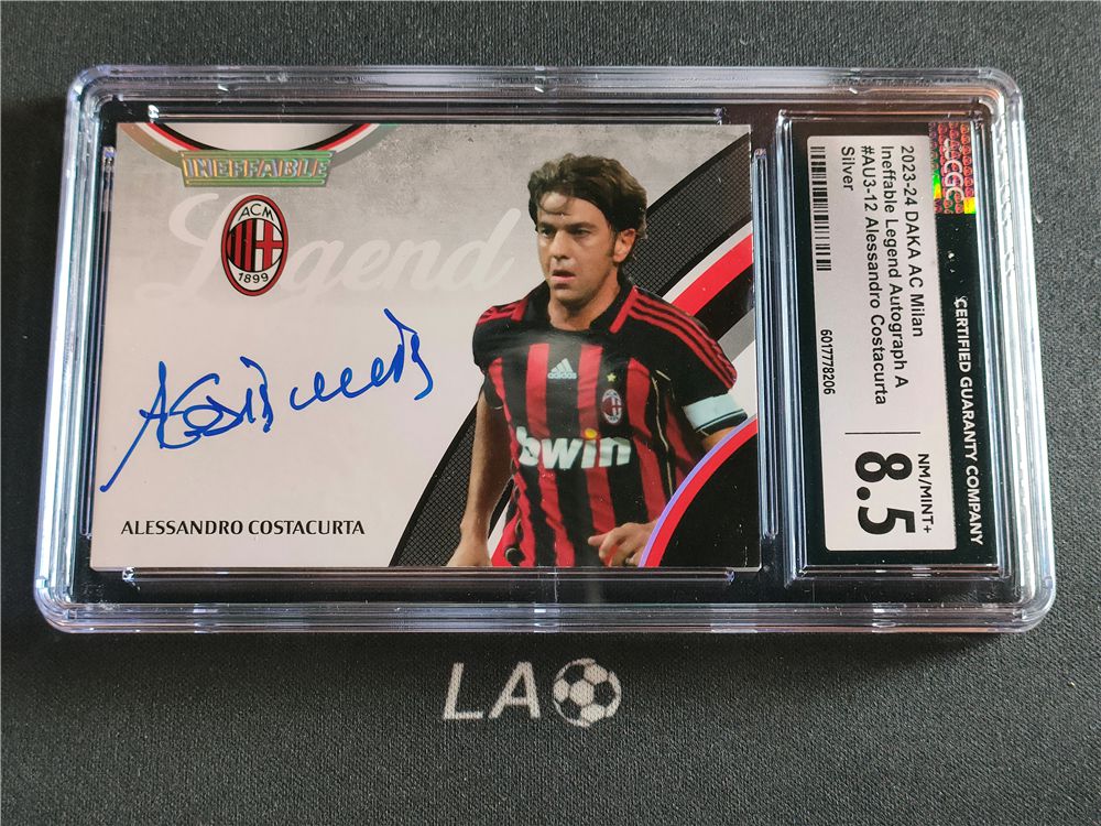 【LA足球】2024 daka ALESSANDRO COSTACURTA 达咖 队盒 AC米兰 亚历山德罗 科斯塔库塔 意大利 签字卡 卡签 1/60编 首编 评级卡 CGC评级8.5分 ...