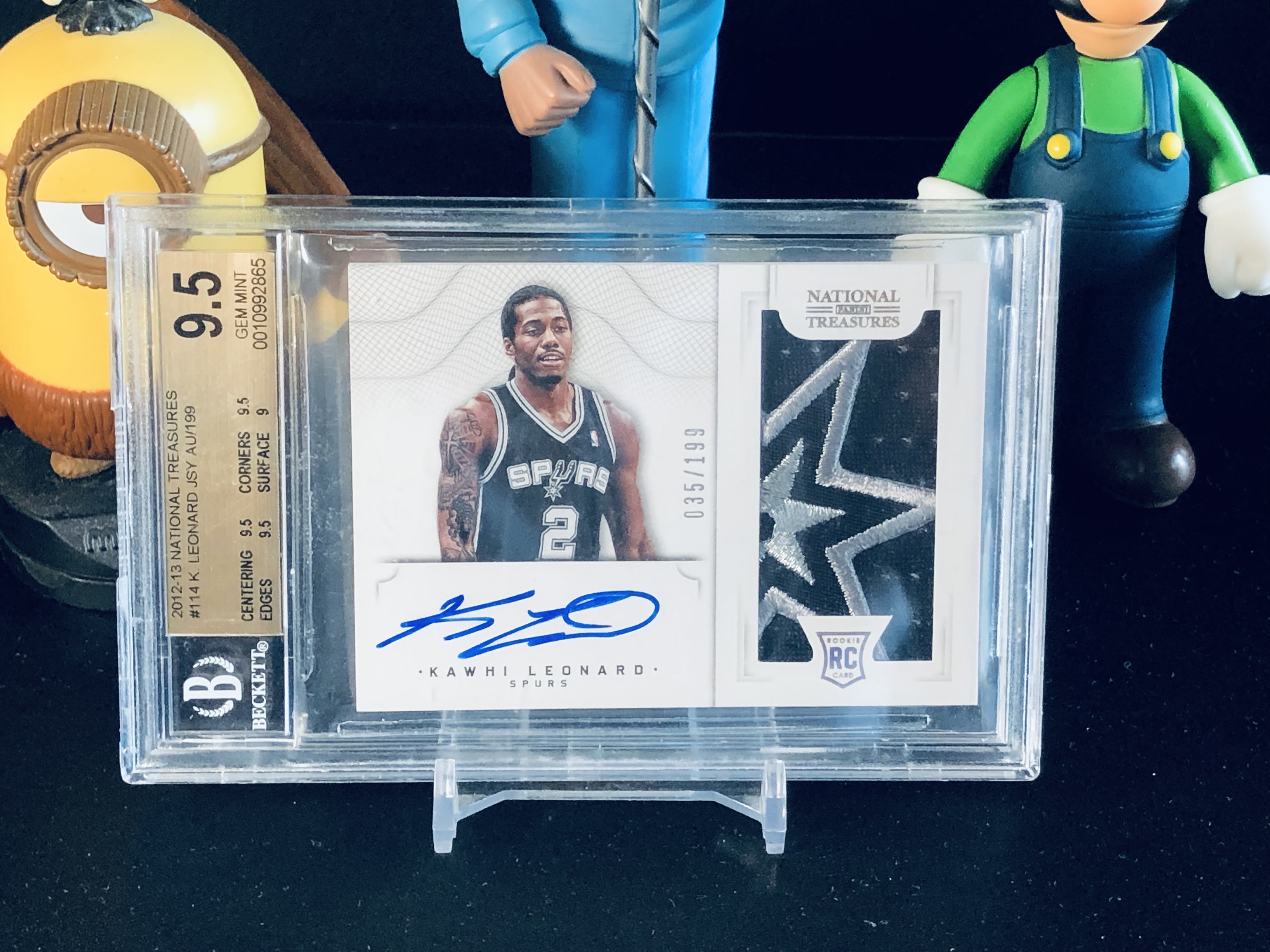 【喷子拍卖】2012-13 panini national treasure Kawhi Leonard 国宝 马刺 卡哇伊 伦纳德 新秀 ...