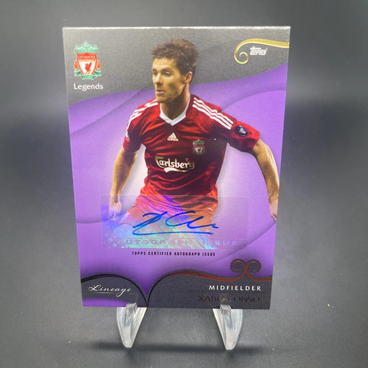 2023 Topps Lineage血统 Xabi Alonso 【千途文化】利物浦队盒 哈维阿隆索 8/15编 低编 紫折 Legends ...