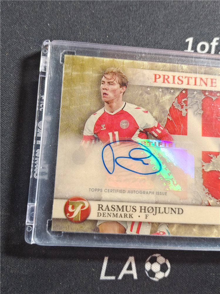 【LA拍卖精品】2023 Topps Pristine Rasmus Hojlund 元年欧洲杯太古 丹麦 拉斯穆斯 霍伊伦 霍伊伦德 ...