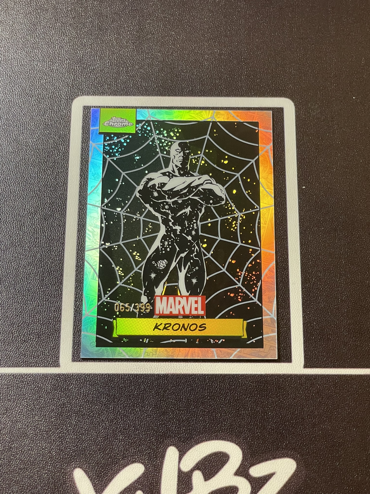 2024 Topps Chrome Marvel 漫威元年TC Kronos 克罗诺斯 永恒族 399编 蛛网折 卡品如图 坐牢 卡淘