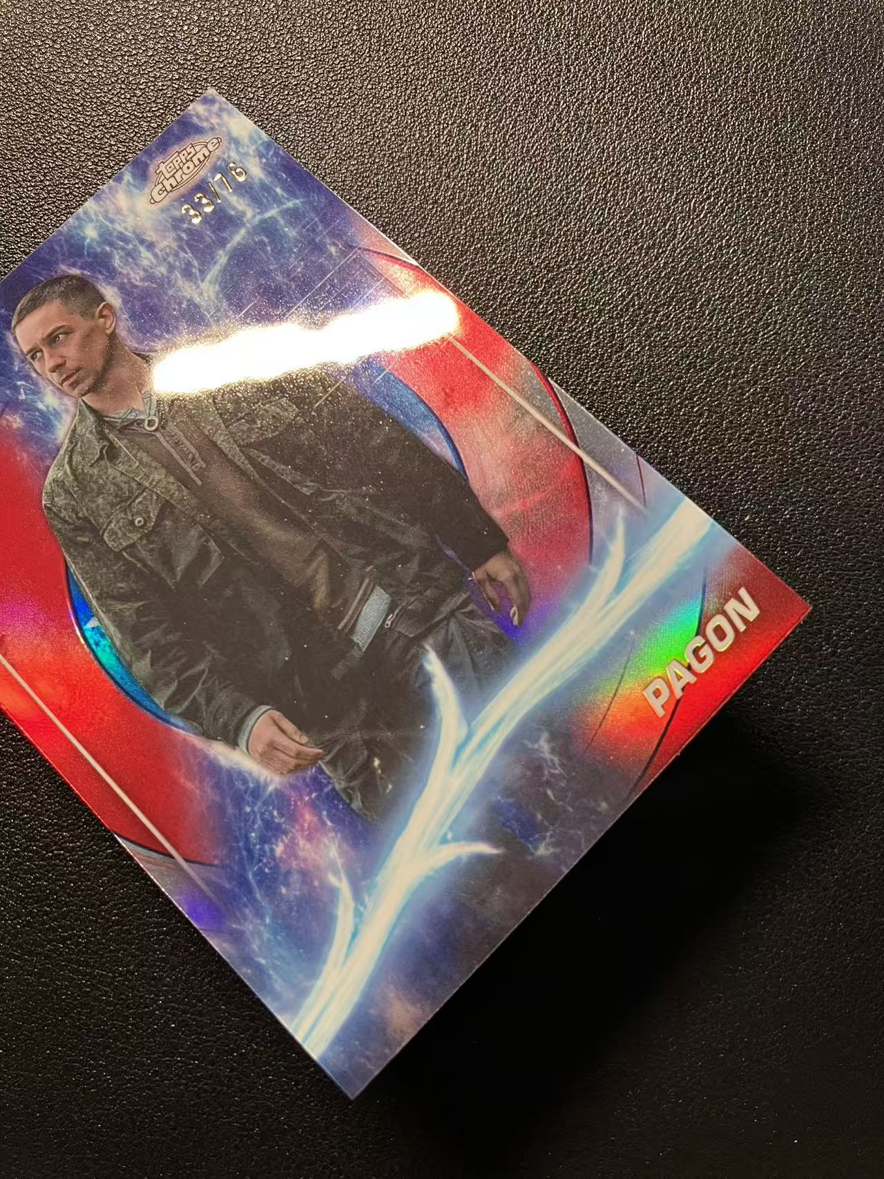 2025 Topps Chrome Marvel Pagon 漫威Chrome 佩贡 33/76编 美国队长折 美队折 Base 克里人士兵 ...