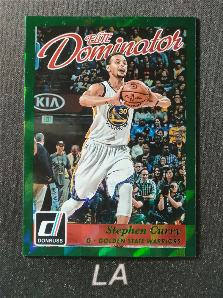 【LA拍卖】15-16 Panini Donruss Stephen Curry 杜蕾斯 斯蒂芬 库里 勇士 总冠军FMVP 历史三分王 75大超巨 Elite Dominator 绿格子折 ...