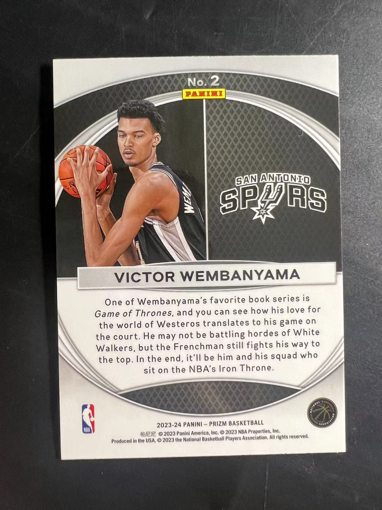 2023 24 Panini Prizm Victor Wembanyama Rc 【肥猫代卖】zwq Pz 马刺 新秀 维克托文班亚马 斑马