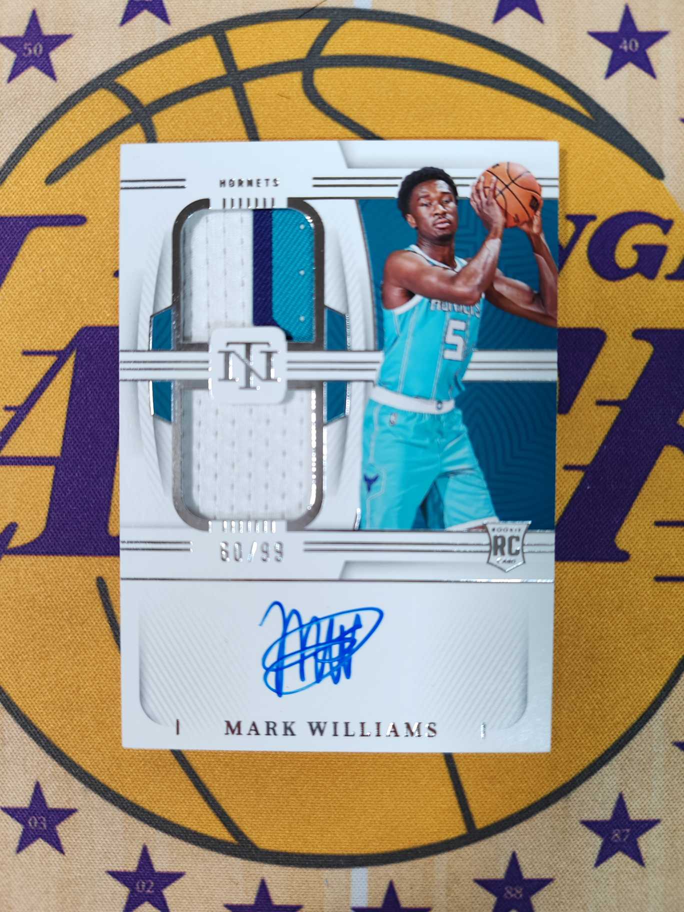 2022-23 Panini National Treasures Mark Williams RC 《阿牛代拍》 黄蜂队 新秀 马克威廉姆斯 ...