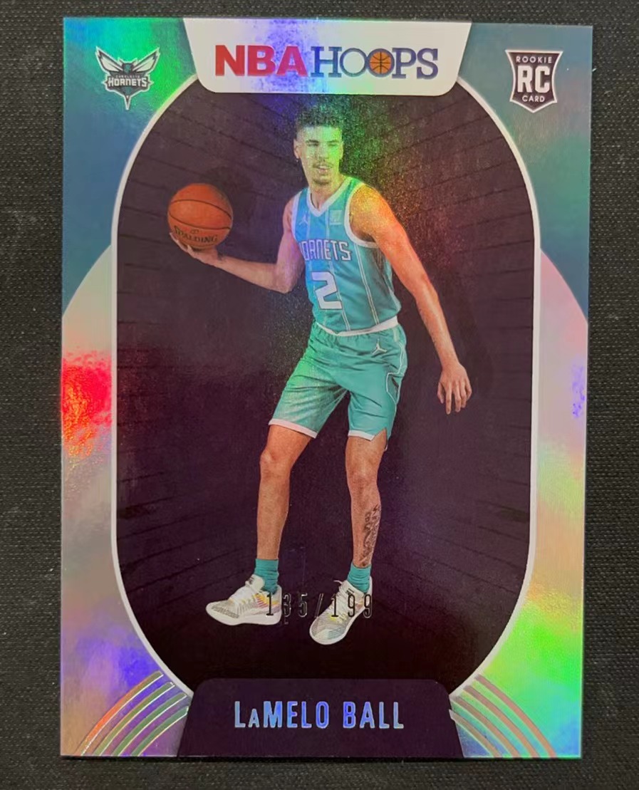 【长安代卖】2020 21 Nba Hoops 黄蜂 新秀rc Lamelo Ball 三球鲍尔 新秀银折 135 199编 实卡好看【面包】 卡淘
