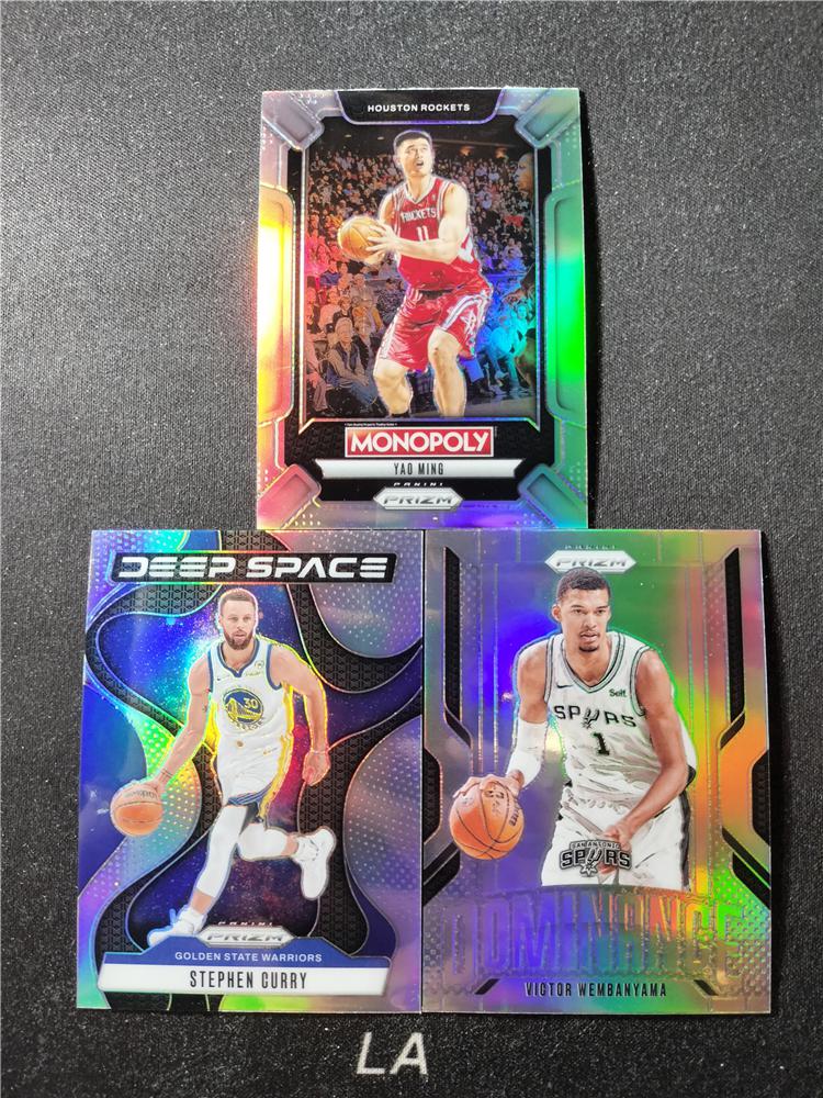 【LA拍卖】2024-25 Panini Prizm 大富翁 姚明 斯蒂芬 库里 维克托 文班亚马 Deep Space Dominance ...