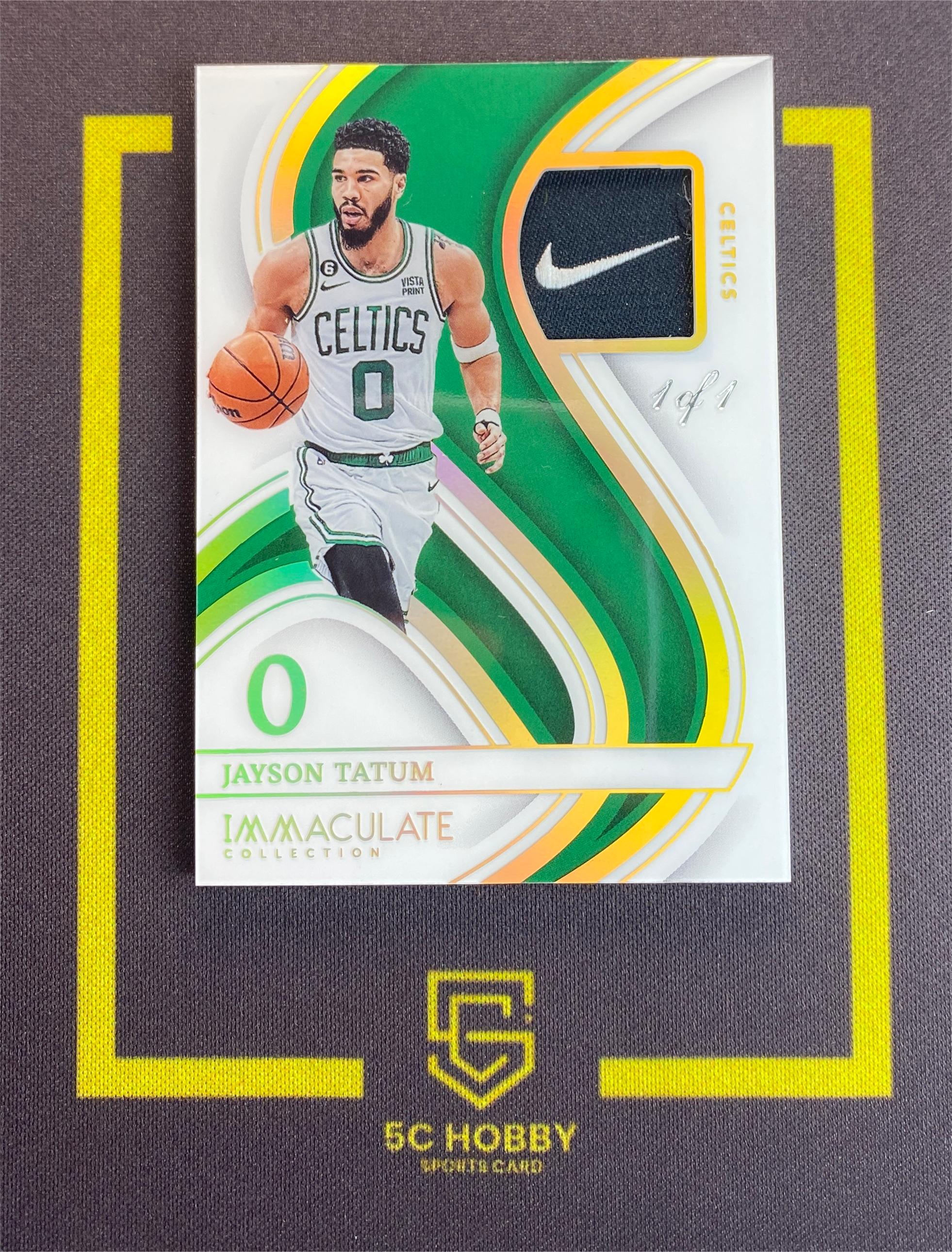 2022-23 Panini Immaculate Jayson Tatum 完美无瑕系列背号物料 1/1暴力切割niketag亲穿GU ...