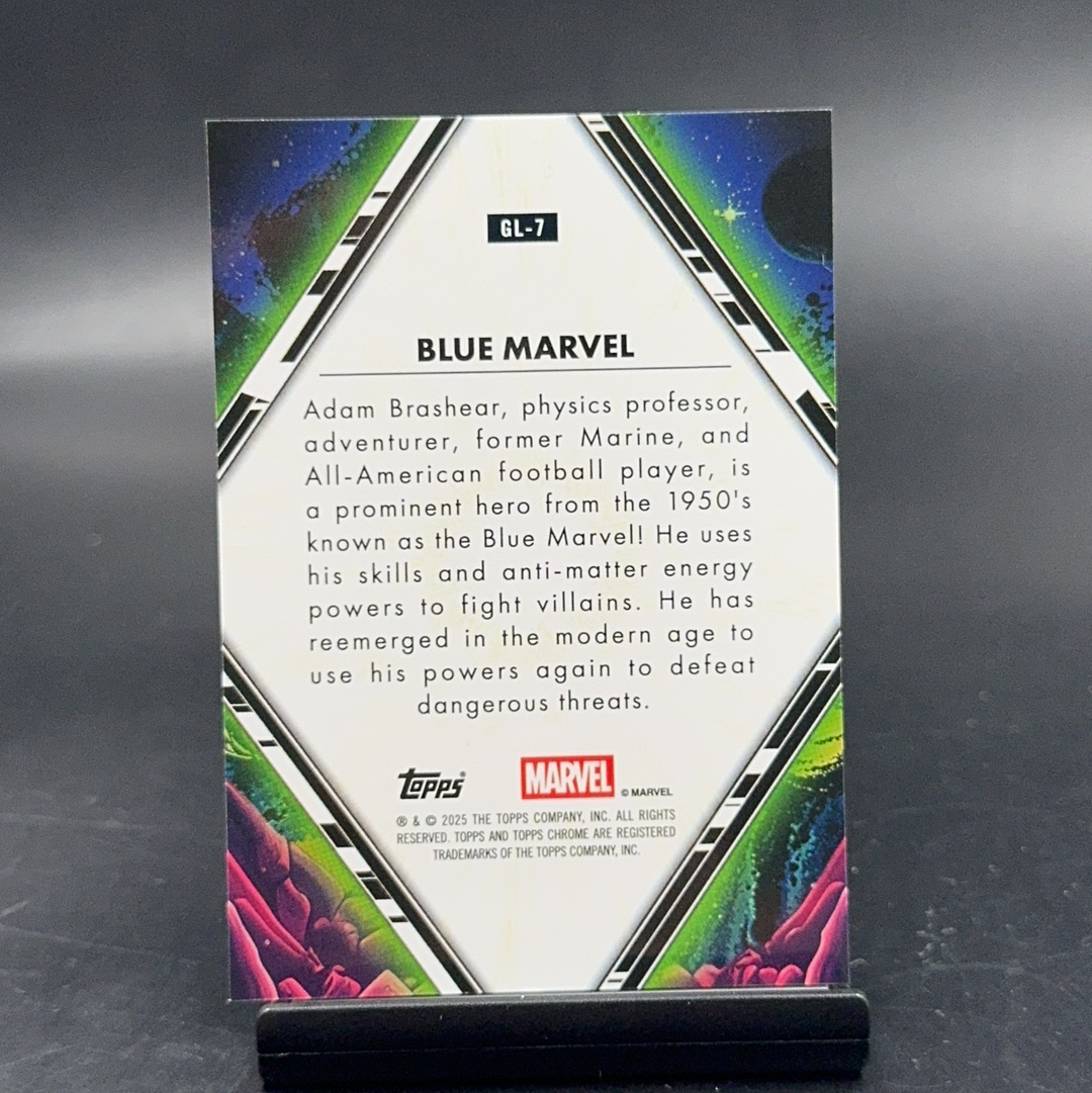 2025 Topps Marvel (MCU) chrome 【五月拍卖顺丰空运】Blue Marvel 漫威TC 惊奇先生 蓝惊奇 大比例 ...