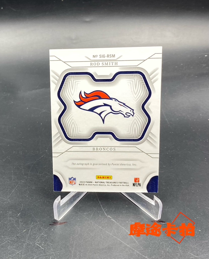 2022-23 Panini National Treasures Rod Smith 国宝 橄榄球 丹佛野马队 罗德 史密斯 低编 12/ ...