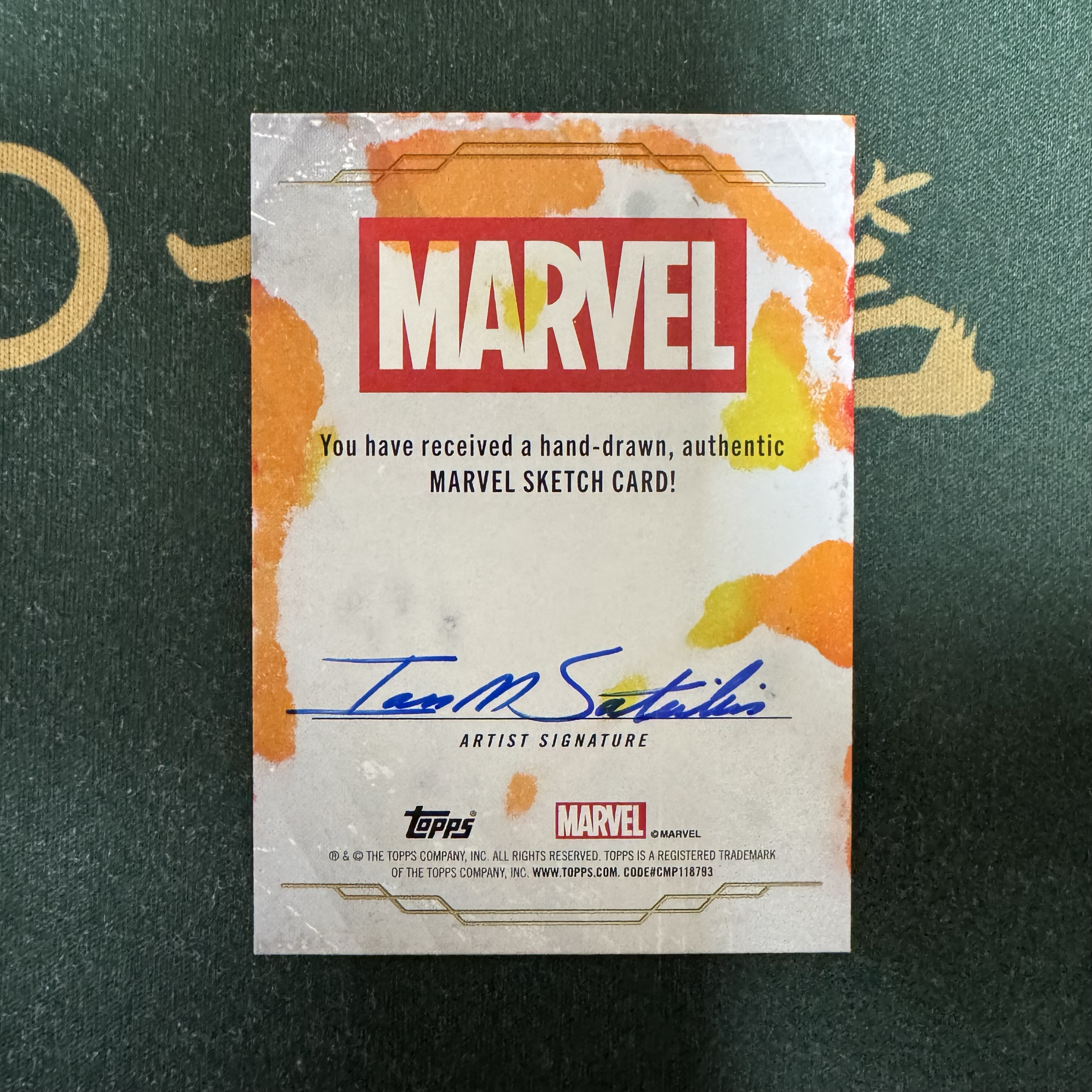 2025 Topps Marvel (MCU) 漫威 【十三笔】 Topps Marvel 手绘 1of1 迈尔斯·莫拉莱斯 Miles ...