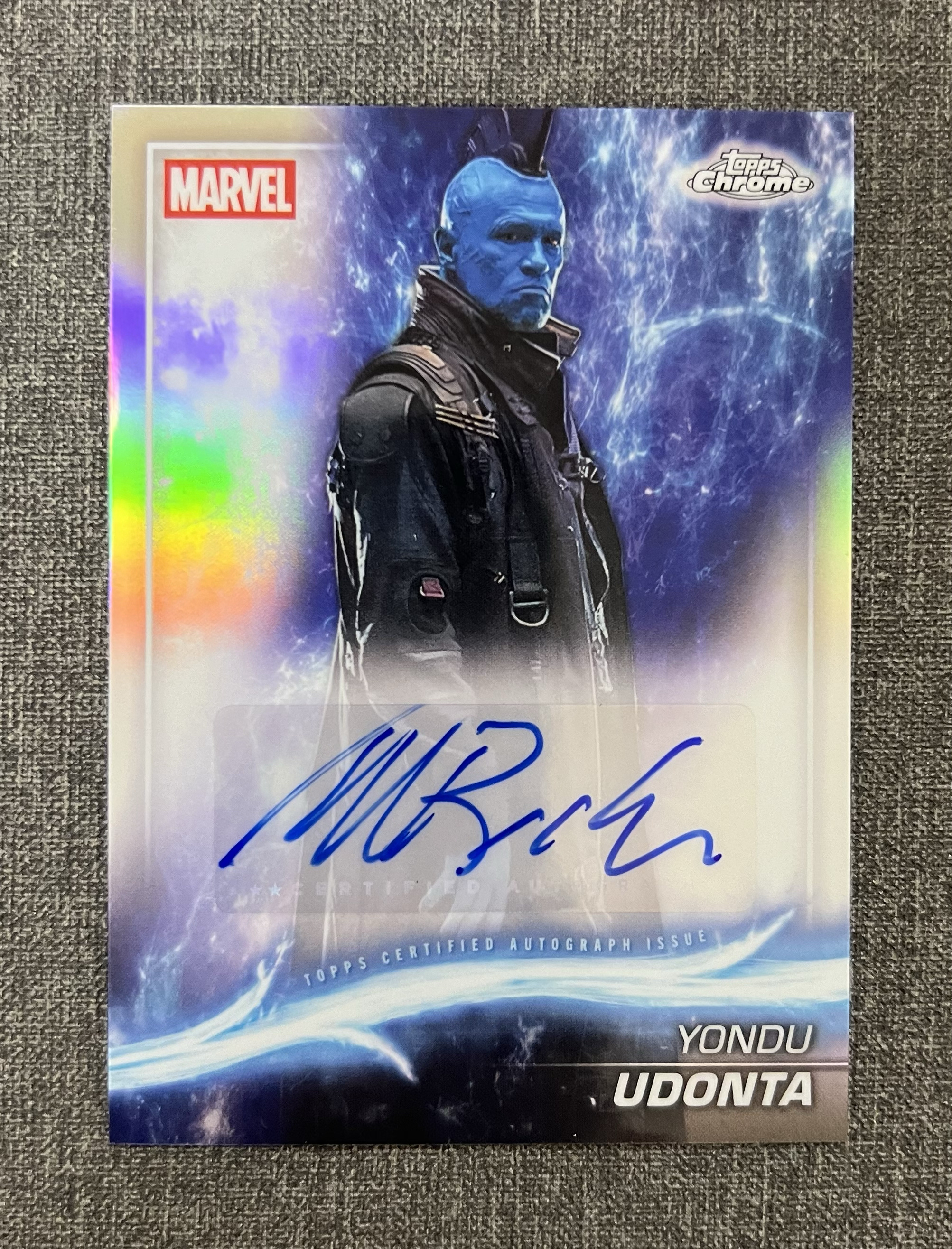 2025 Topps Marvel (MCU) Chrome Studios 漫威 元年 真人影视 勇度 乌多塔 扮演者 迈克尔 鲁克 折射 ...