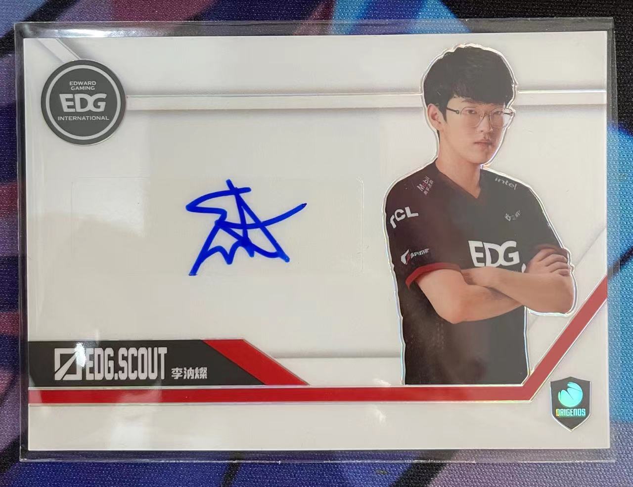 2022 LOL LPL不凡光启 EDG中单SCOUT签字 chs 2022 LOL LPL不凡光启 EDG中单SCOUT签字 卡淘