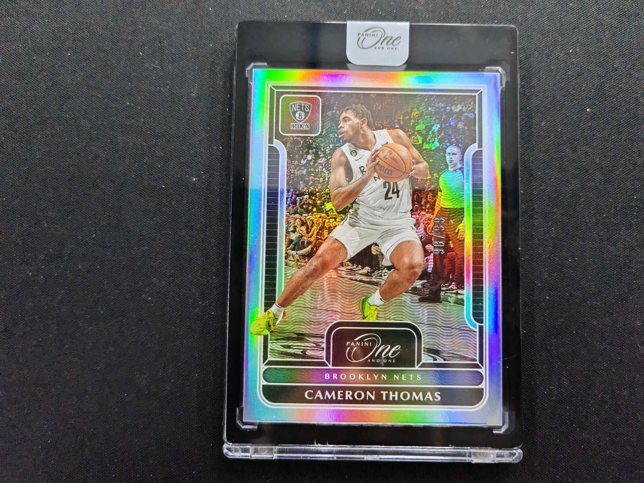 2022-23 Panini One and One Cameron Thomas SC球星卡 oao 篮网 卡梅伦托马斯 银折 99编 原封 ...