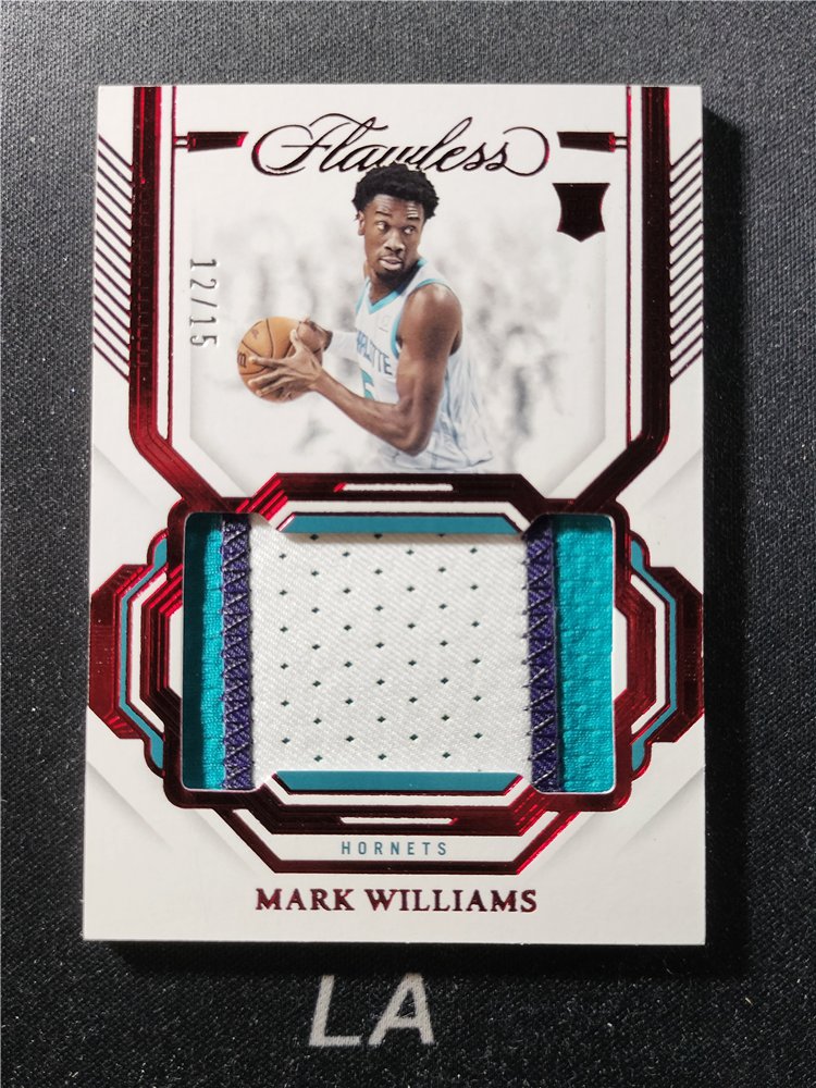 【LA拍卖】2022-23 Panini Flawless Mark Williams 手提箱 高端系列 新秀RC 马克 威廉姆斯 黄蜂 红 ...