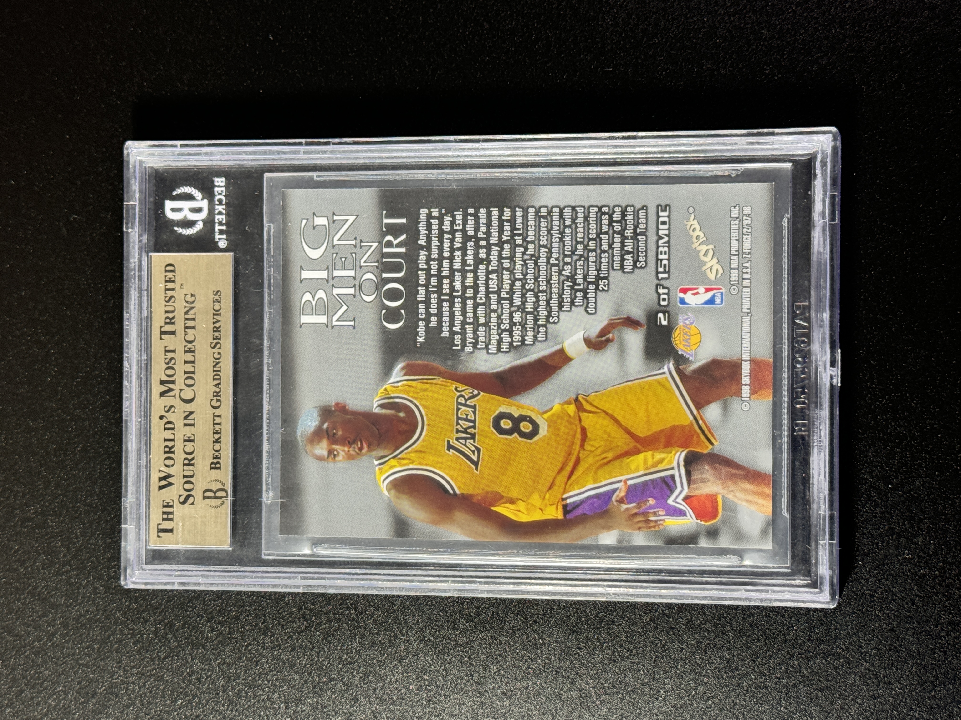【喷子拍卖】1997-98 Z-Force Kobe Bryant 洛杉矶湖人 科比 布莱恩特 顶级老特 big men on court 1 ...