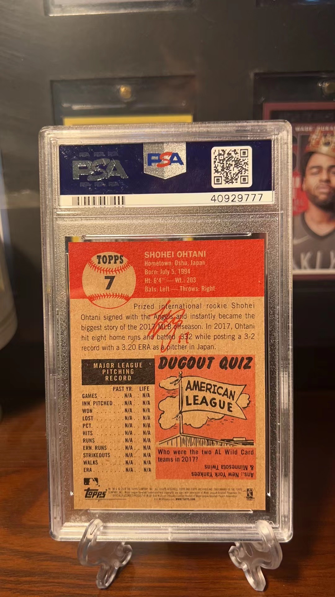 2018 Topps Living Legend Shohei Ohtani RC 【FM代拍】Topps系列 新秀 RC 大谷翔平 psa9 ...