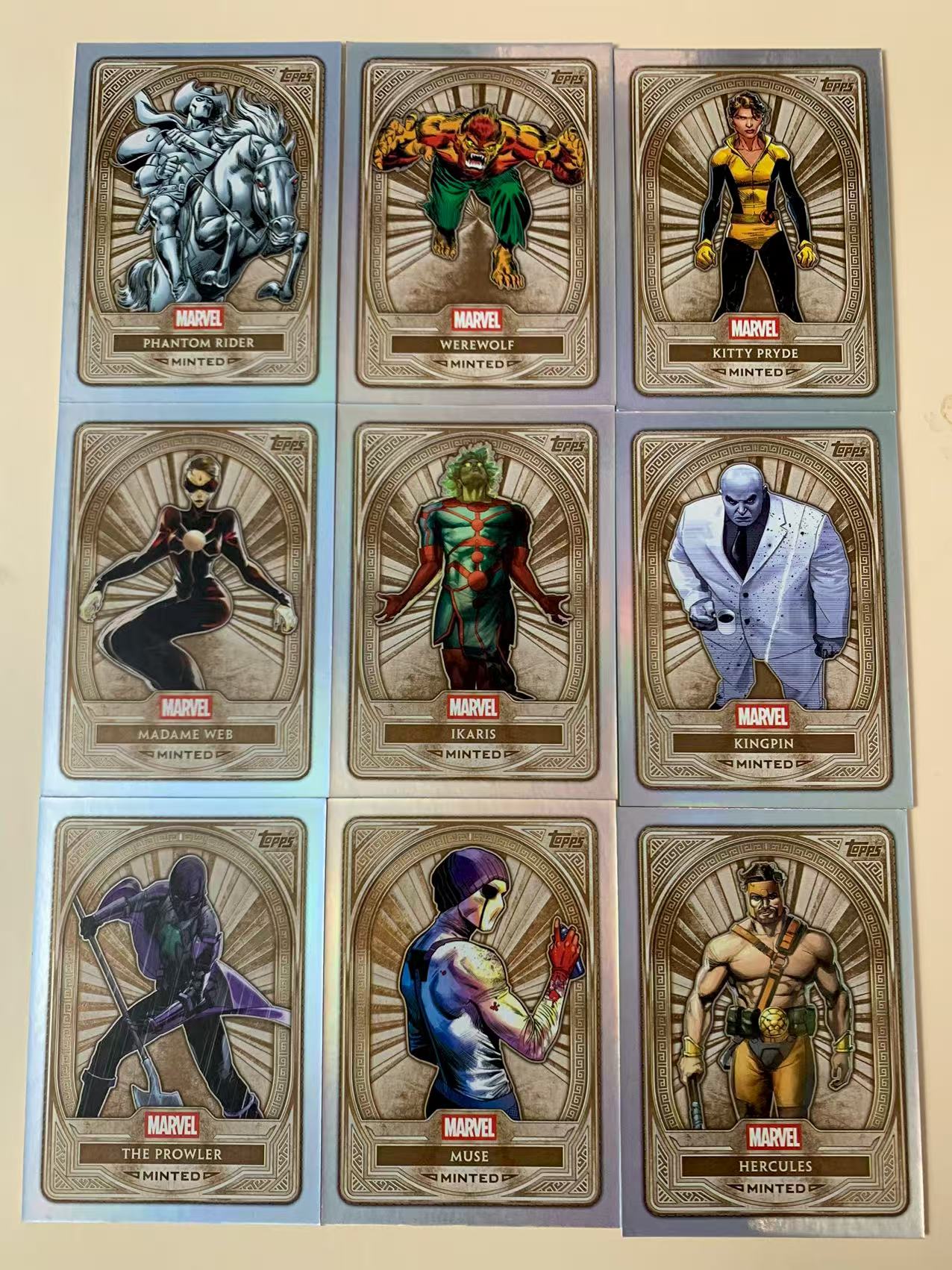 2025 Topps Marvel (MCU) Mint 漫威 琴格蕾 base 金平行 LOT 折射 幻影猫 金并 ikaris 收藏专收7 ...