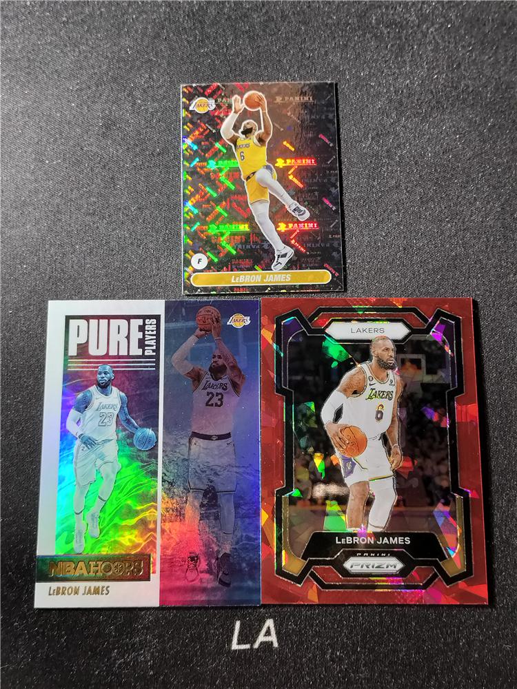 【LA拍卖】2023-24 Panini Prizm Hoops Sticker 贴纸 LeBron James 勒布朗 詹姆斯 LBJ 湖人 ...
