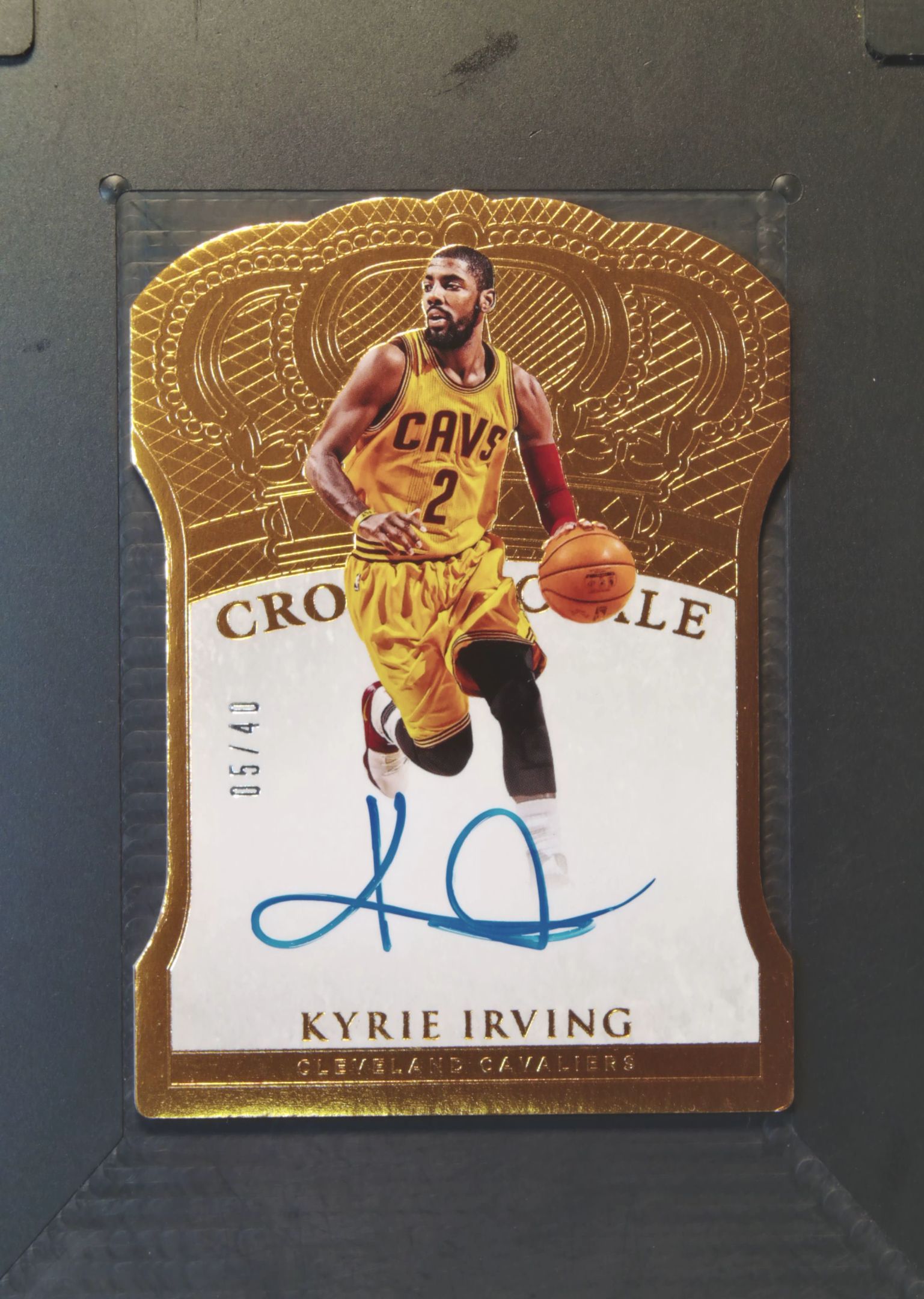 2015-16 Panini Crown Royale Kyrie Irving 大Z卡社 ZG25 凯里欧文 异形 铜折 卡签 签字 骑士 ...