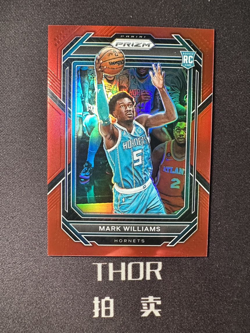 【Thor拍卖 只发顺丰不累计】2022-23 Panini Prizm Mark Williams RC 黄蜂 马克 威廉姆斯 新秀 红折 ...