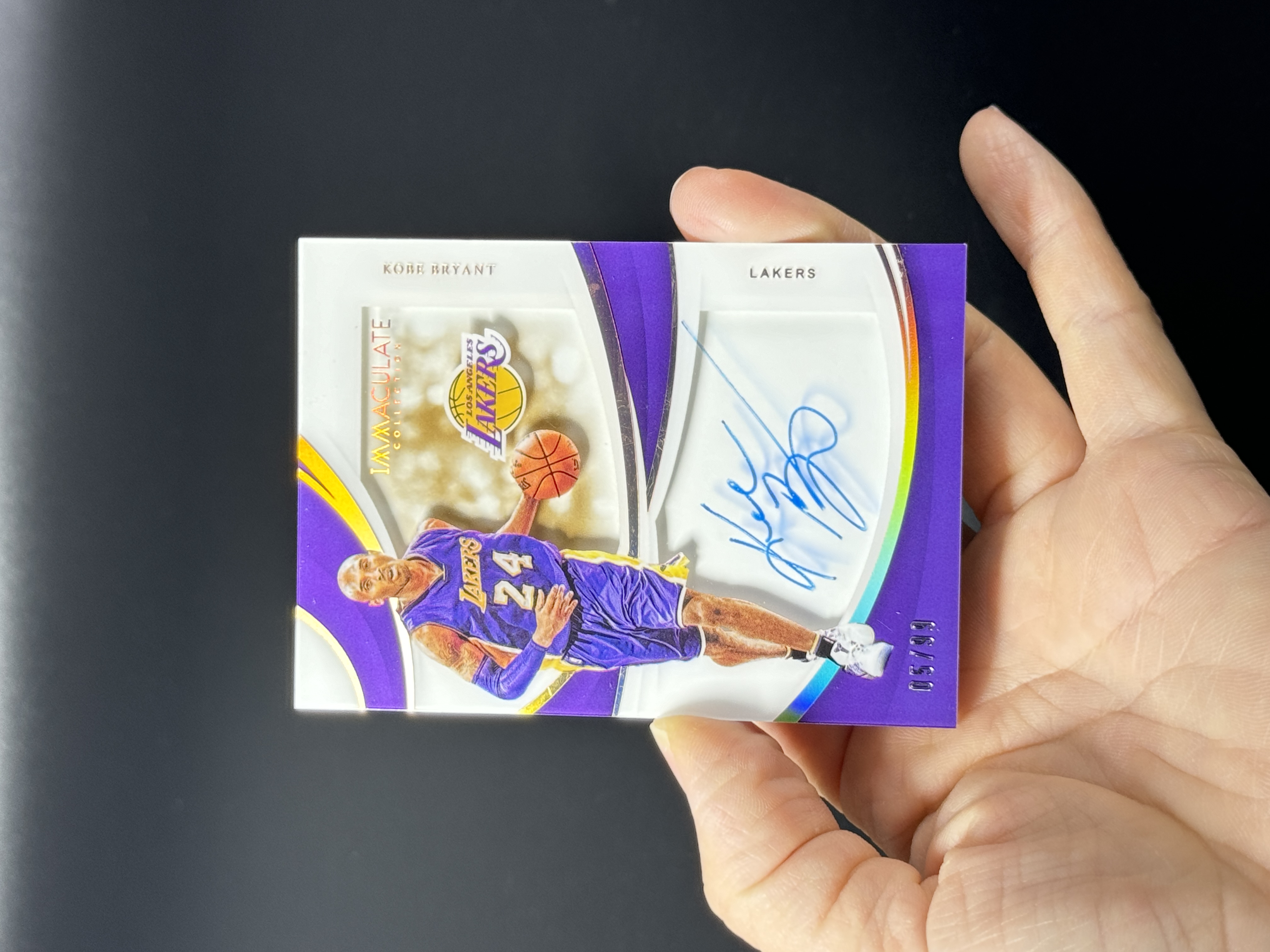 【喷子拍卖】2018-19 panini immaculate Kobe Bryant 洛杉矶湖人 科比 布莱恩特 沙盒 签字 99编 镜面 ...