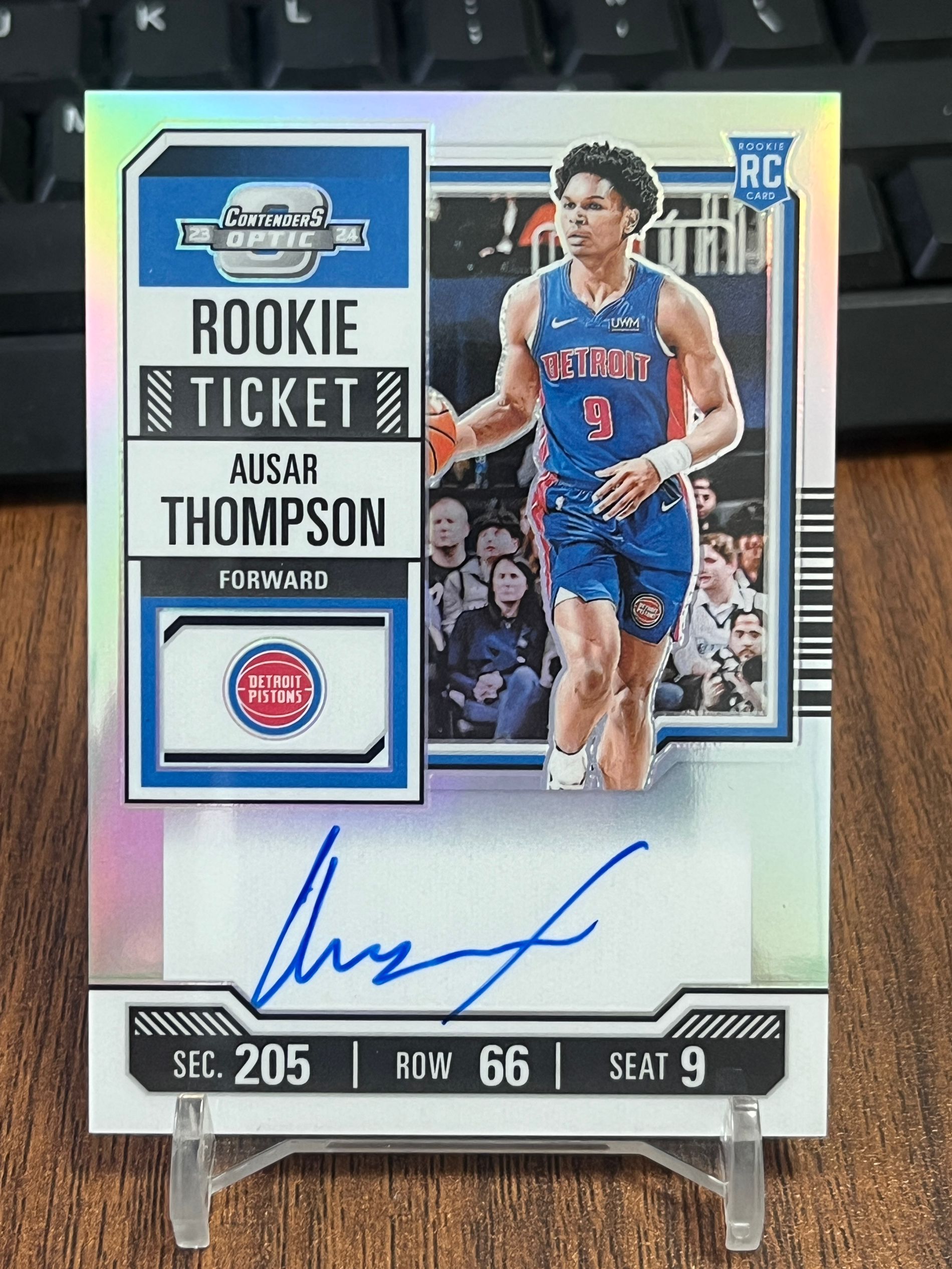 【浩行拍卖 截标预付82%】2023-24 Panini Contenders optic ausar thompson 球票 活塞 奥萨尔 ...