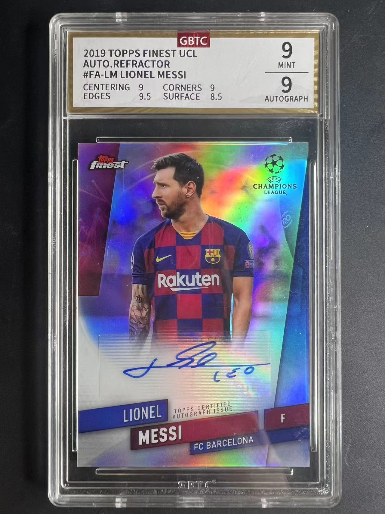 2019 Topps Finest Lionel Messi 【肥猫代卖】LJX2 Finest 梅西 巴萨 巴塞罗那 阿根廷 球王 签字 银 ...