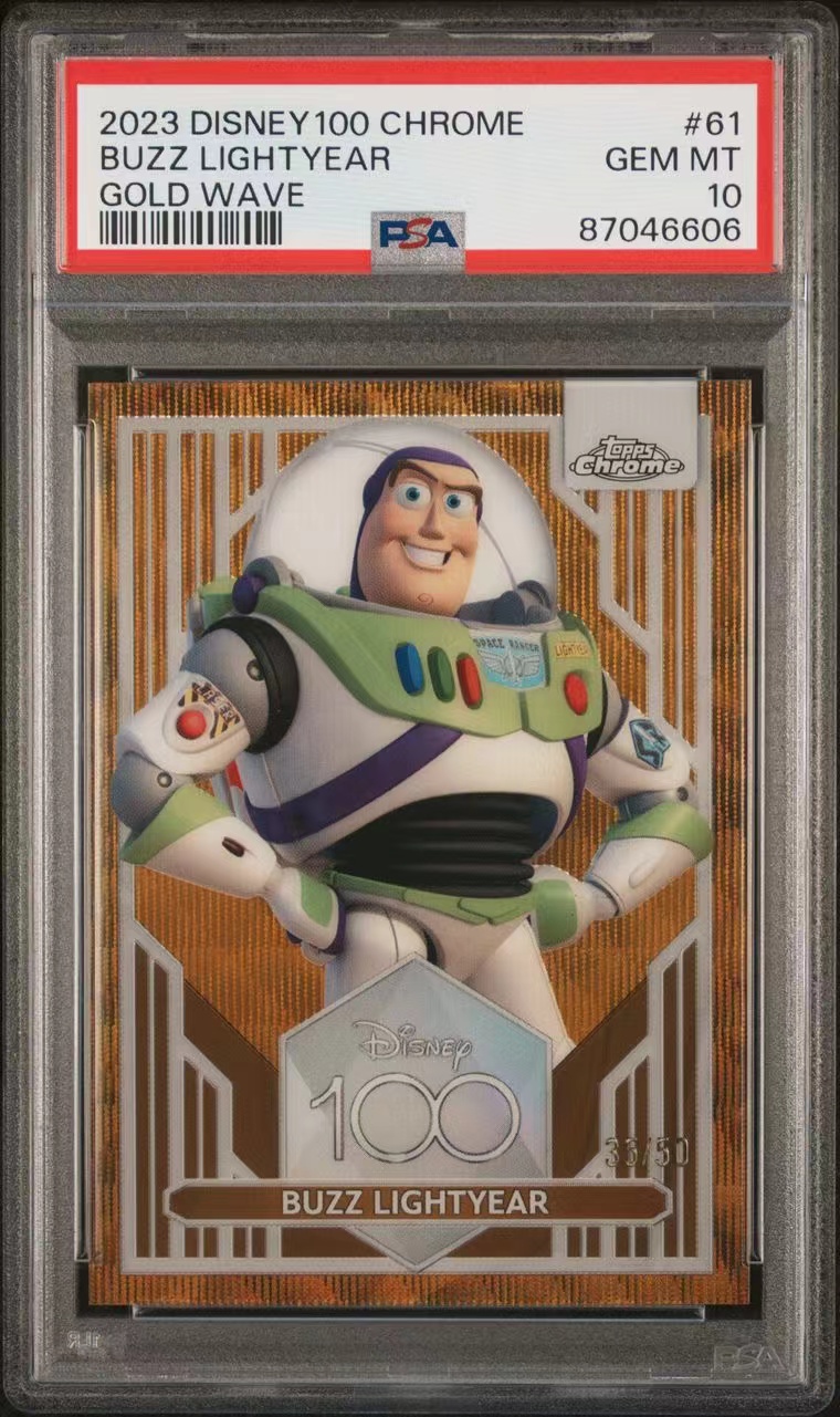 2023 Topps TOPPS CHROME DISNEY 100周年 buzz lightyear 迪士尼 巴斯光年 巴士光年 /50编 ...