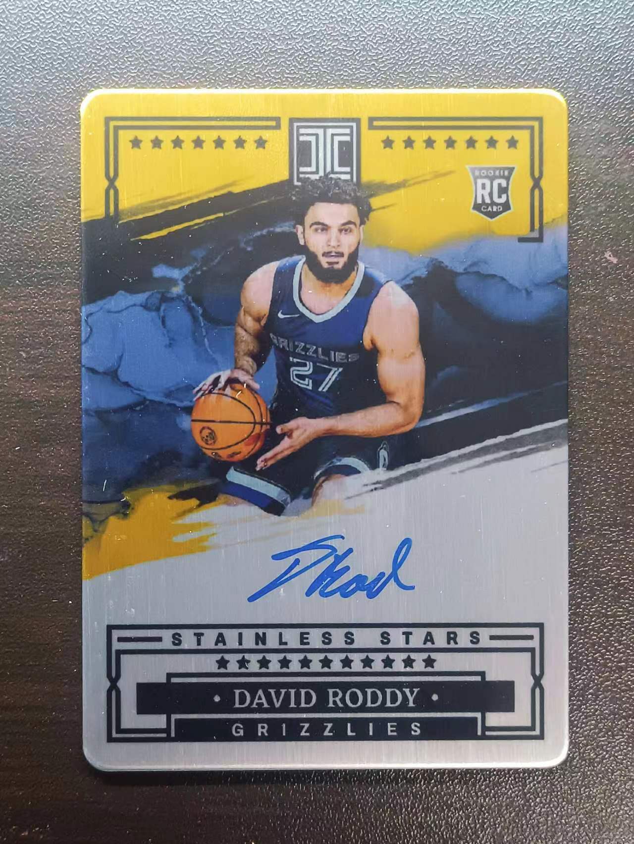 2022-23 Panini Impeccable David Roddy 小真金 灰熊 新秀RC 大卫 罗迪 SS铁板签字 卡签 金版 4/ ...