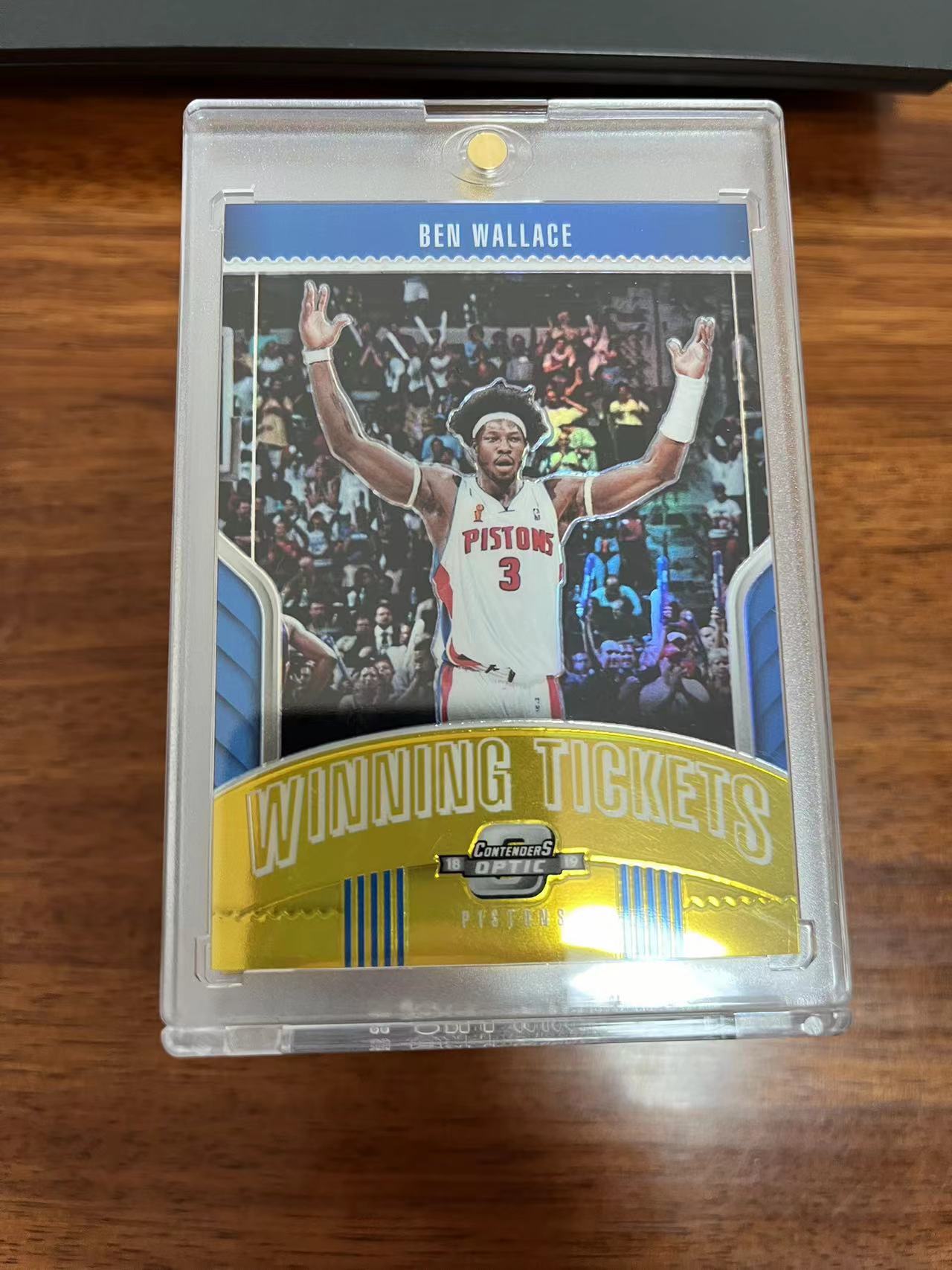 2018-19 Panini Contenders Optic Ben Wallace 本华莱士 活塞队 折射 金折 胜利之门 特卡 10编 ...