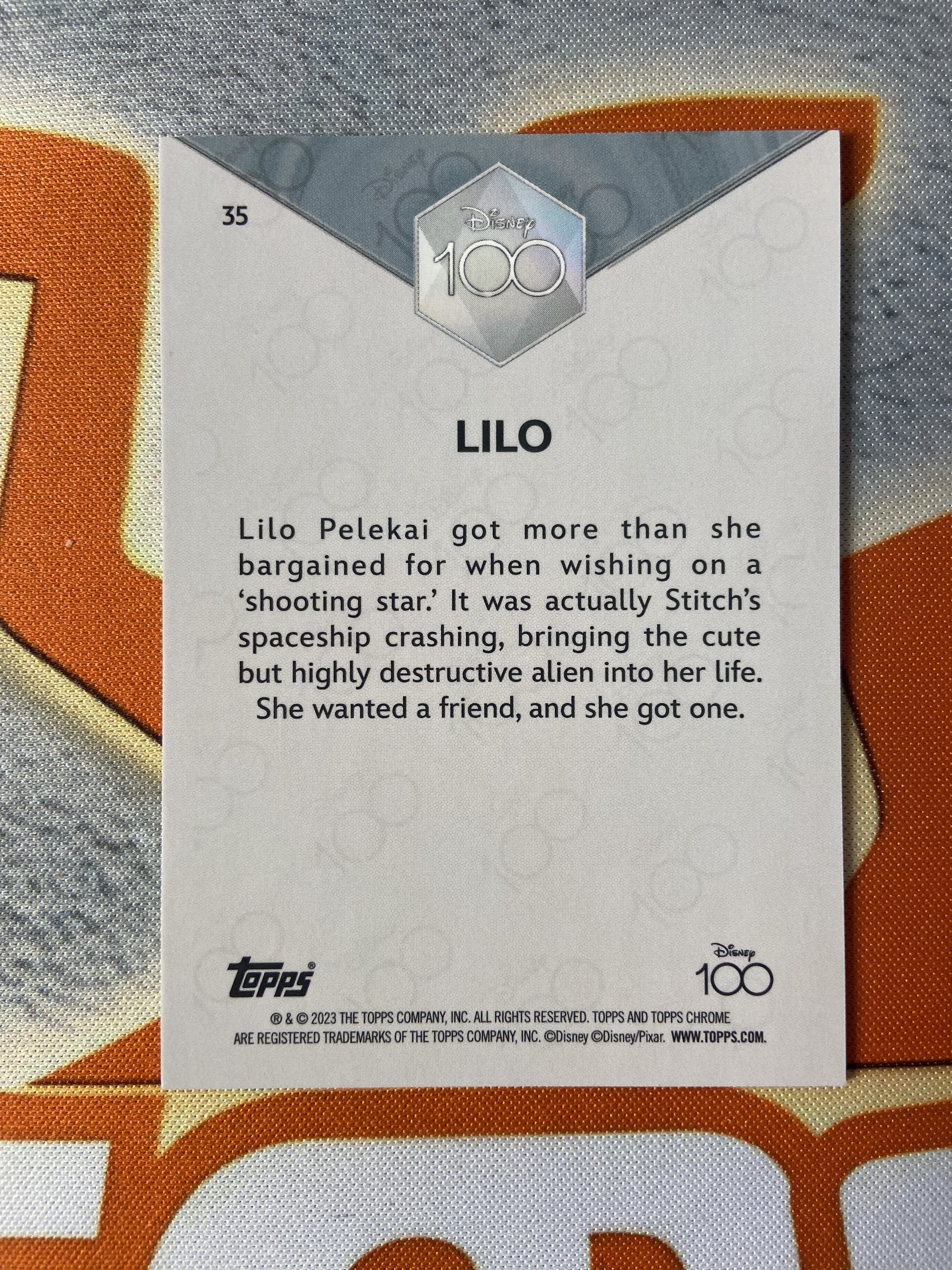 2023 Topps Chrome Disney 100 Lilo 迪士尼 100周年 星际宝贝 莉萝 299编 紫折 卡品如图 细节图可联系 ...