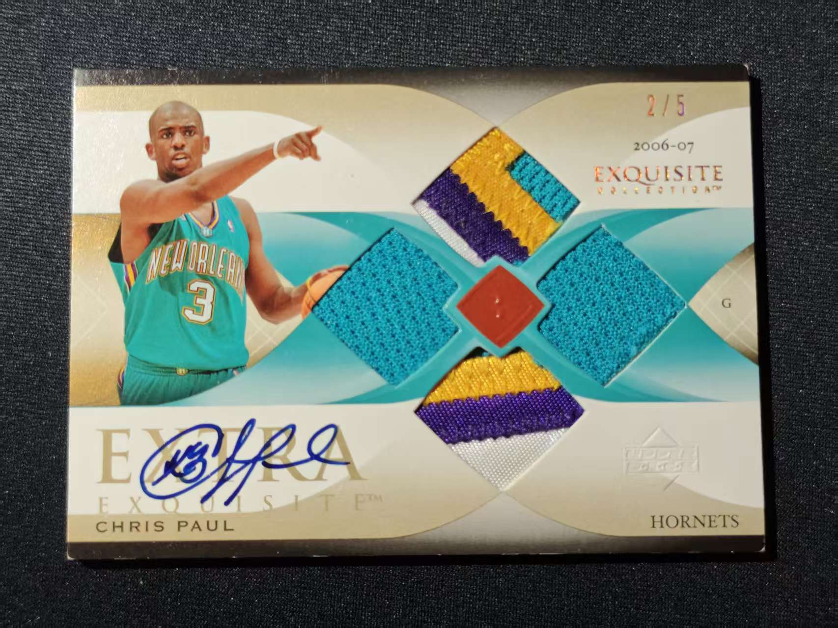 2006-07 Upper Deck Exquisite Chris Paul 木盒 Hornets 黄蜂 克里斯 保罗 绰号CP3 四窗四色 ...