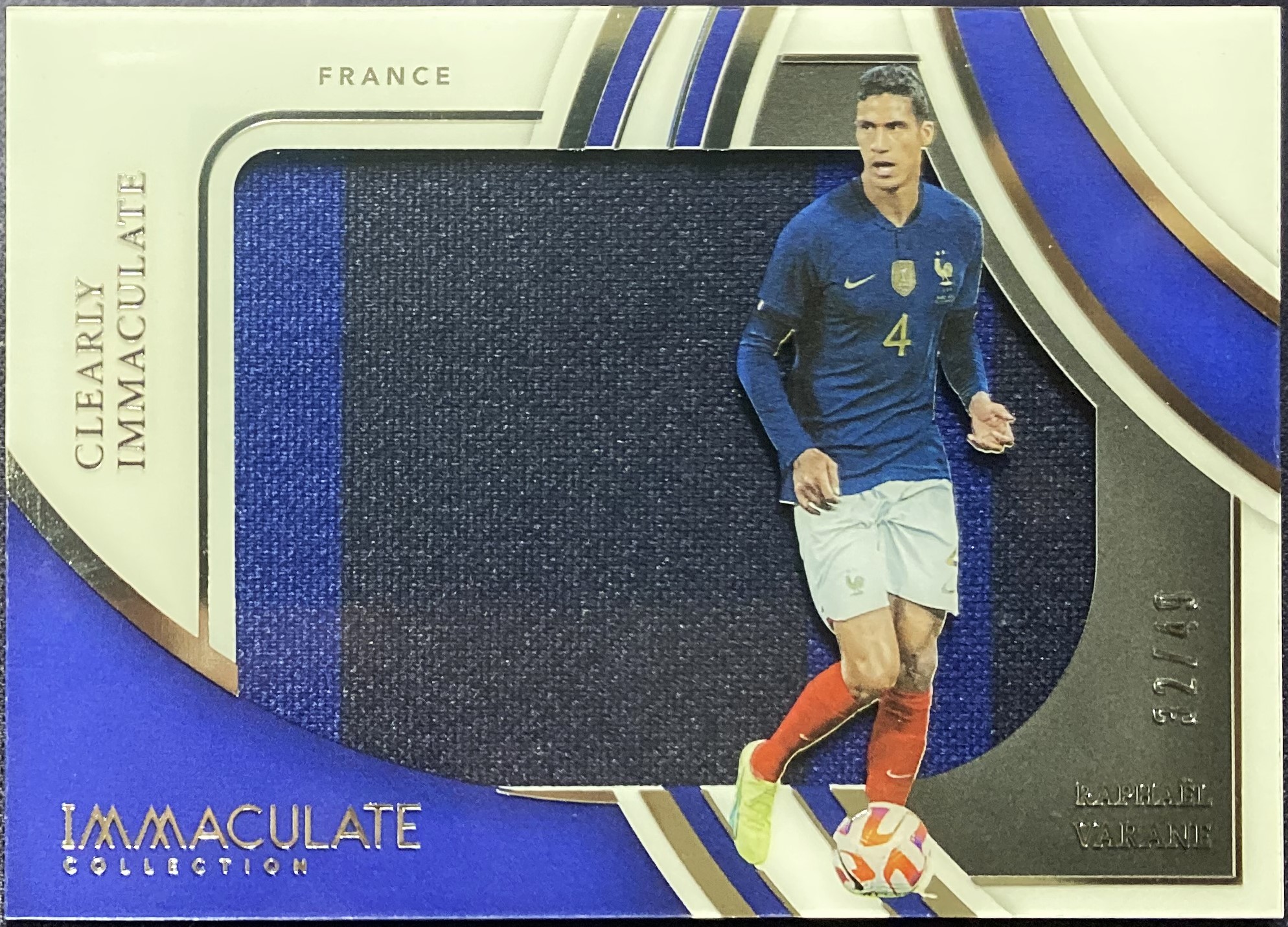 2022-23 Panini Immaculate Raphael Varane 瓦拉内 曼联 法国 爱咪咪 32/49编 低编大窗物料 球员 ...
