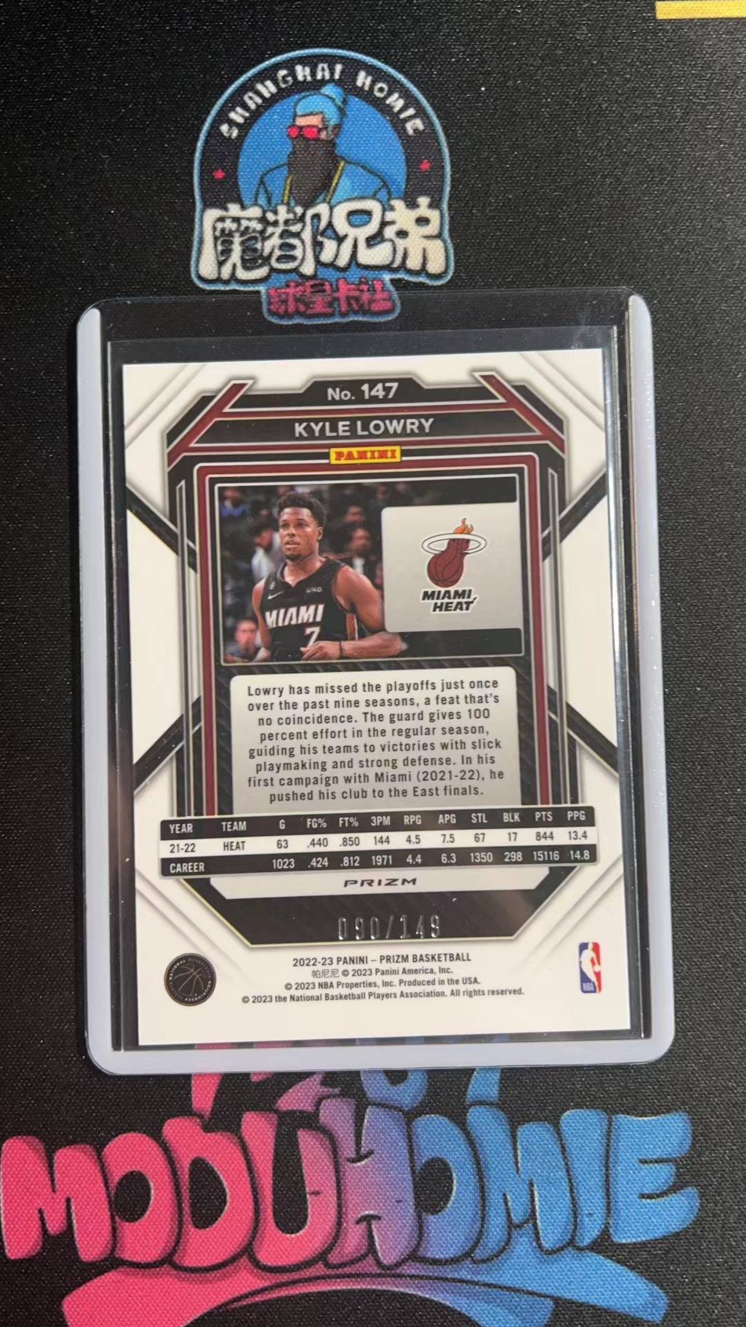 2022-23 Panini Prizm Kyle Lowry pz系列 热火 凯尔 洛瑞 090/149编 紫碎冰 卡品如图（MDVO） 卡淘