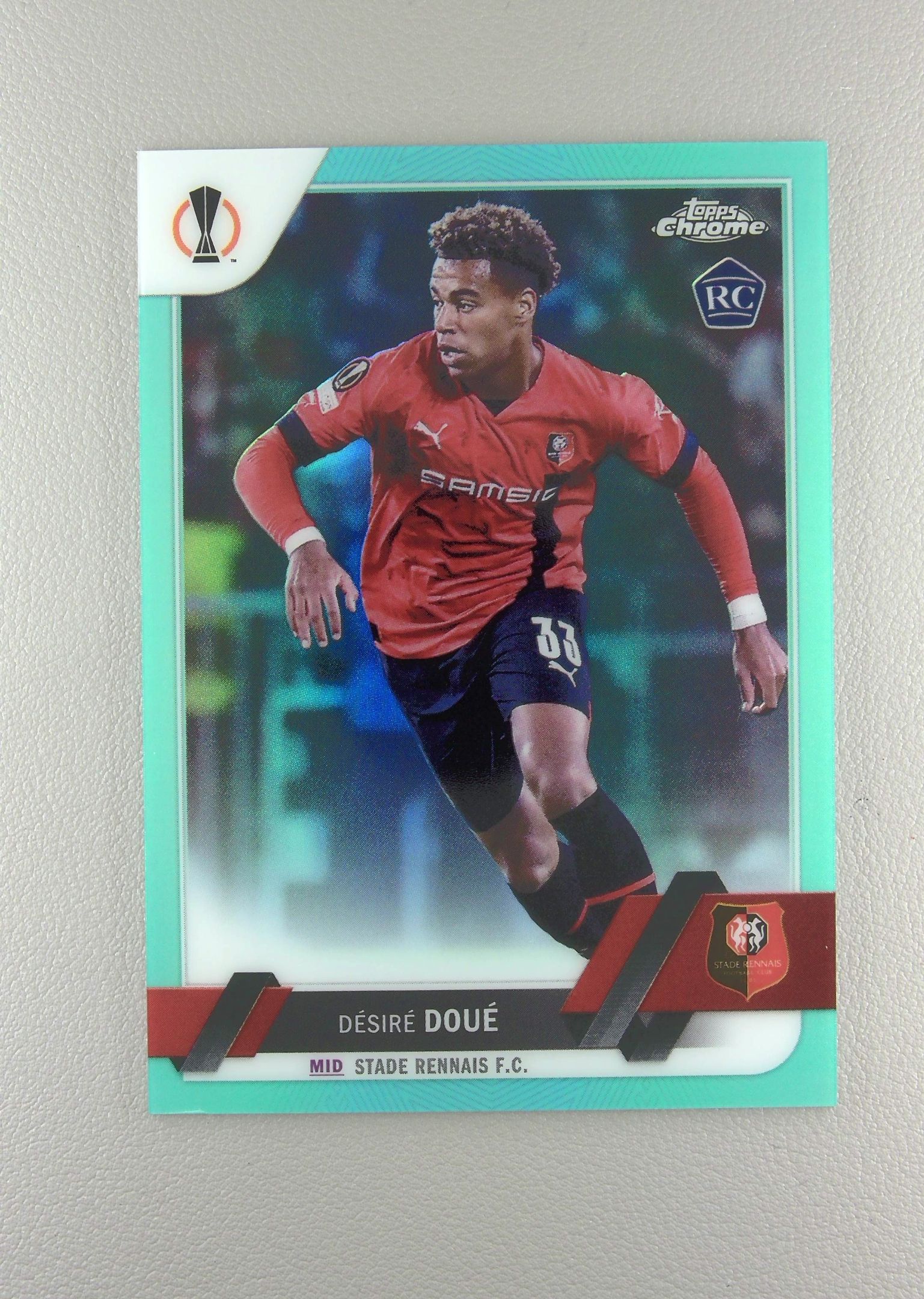 2022-23 Topps Chrome Doue RC 【E33 Ad】 杜埃 新秀 199编 雷恩 巴黎 巴黎圣日耳曼 正TC 虎翼代拍 ...