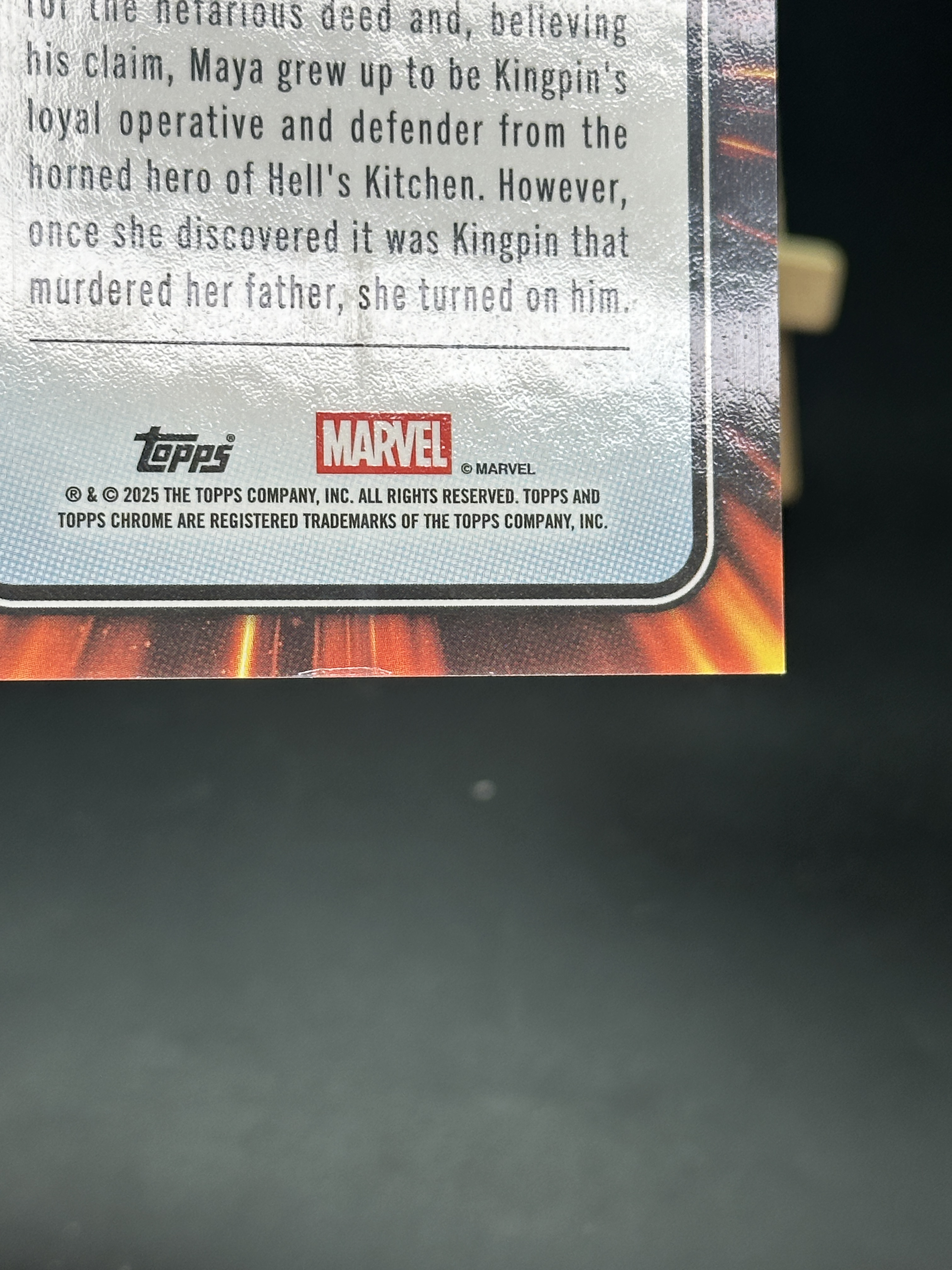 2025 Topps Marvel (MCU) Chrome Echo 漫威TC 回声 玛雅·洛佩兹 黑蜘蛛网折 折射 /399编 收藏必备 ...