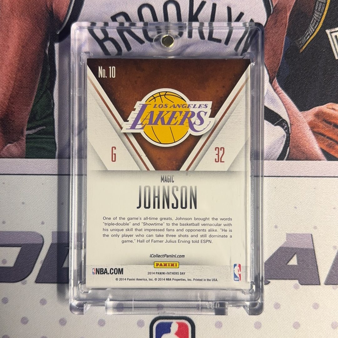 2014 Panini Base Brand Panini Magic Johnson Father’s Day 魔术师 约翰逊 湖人队1/1 ...