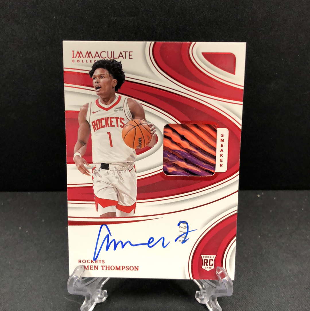 2023-24 Panini Immaculate Amen Thompson 火箭 新秀RC 阿门 汤普森 25编 球鞋签 RPA签字卡 卡 ...