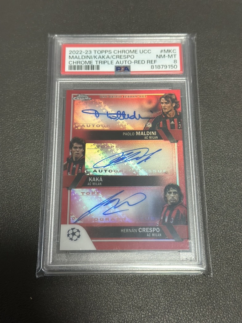 2022-23 Topps Chrome KaKa Kacey拍卖欧冠Maldini 马尔蒂尼 KAKA 卡卡 Crespo 克雷斯波 5编正 ...