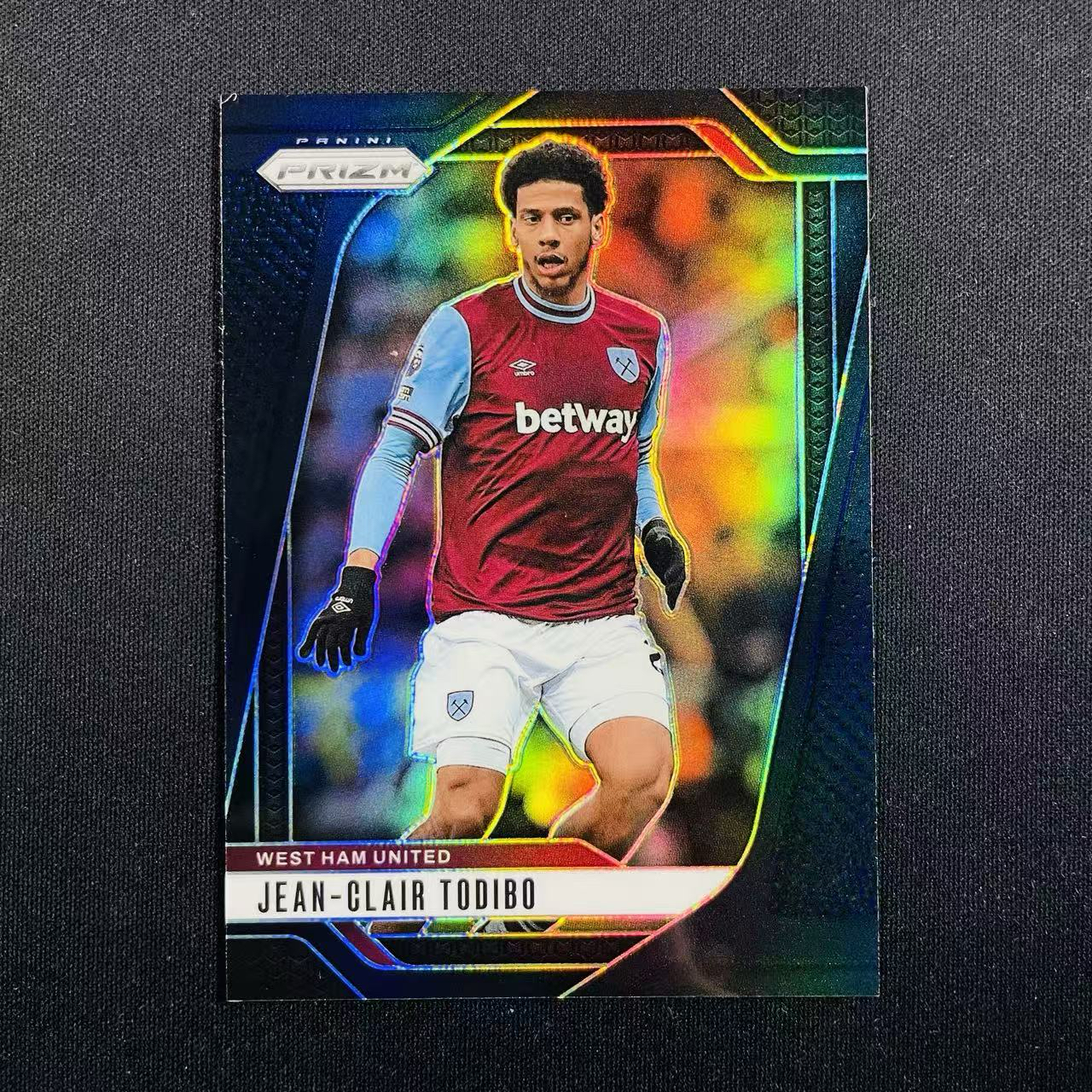 2024-25 Panini Prizm 英超pz JEAN-CLAIR TODIBO 托迪博 1of1 一编 正黑折 1/1编 巴萨 法国 ...