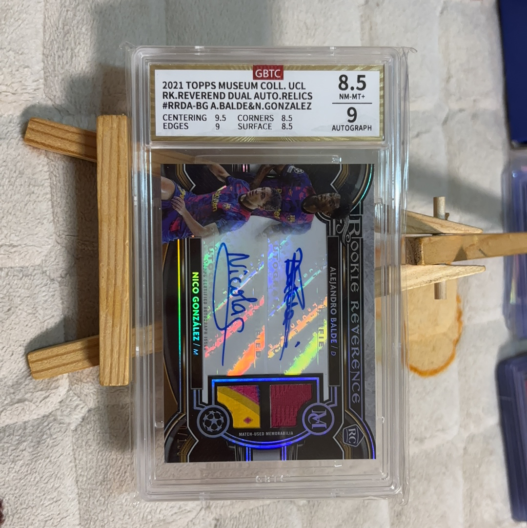 2021-22 TOPPS MUSEUM COLL. RK.REVEREND DUAL AUTO.RELICS A.BALDE&N ...