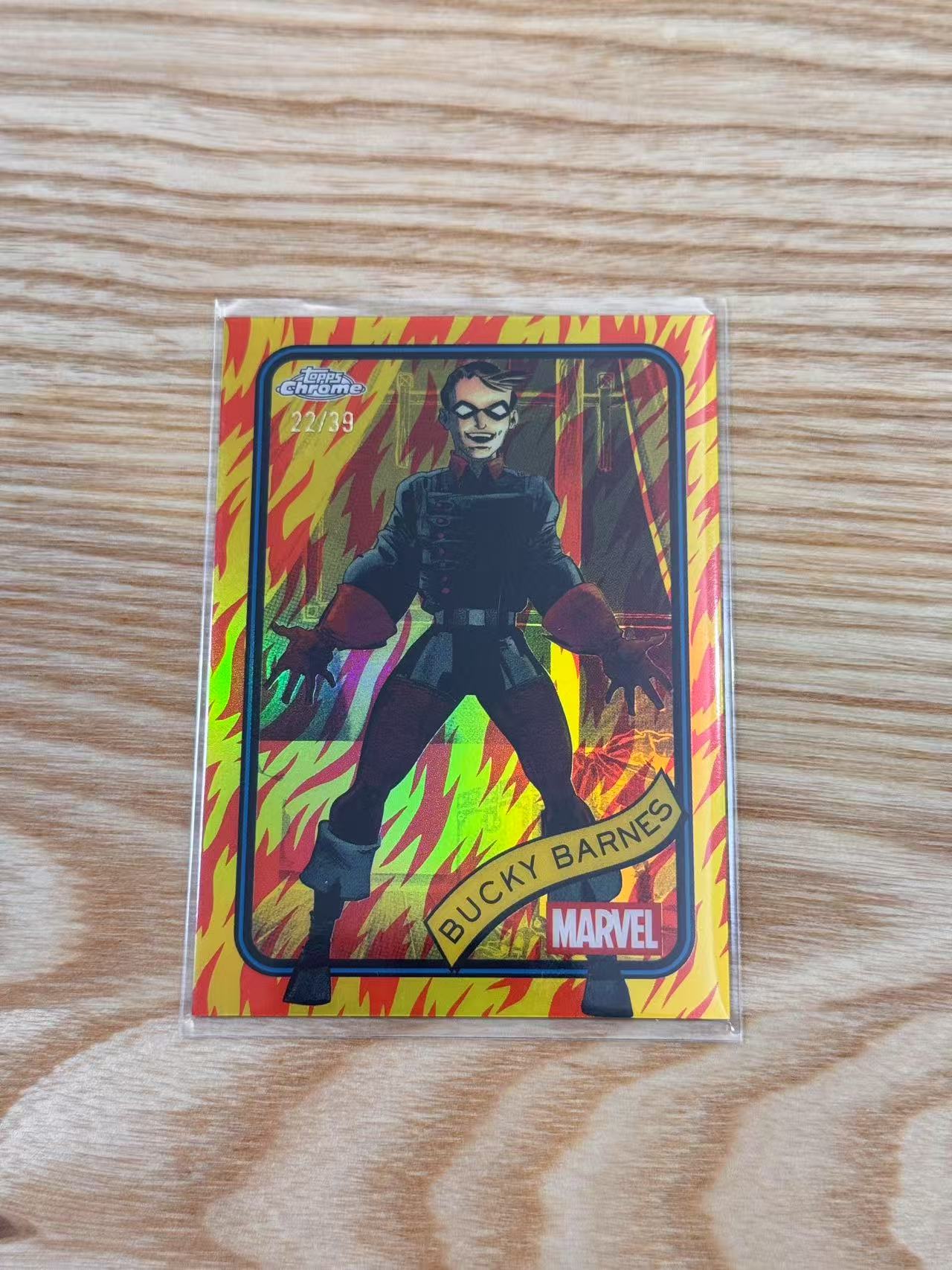 2025 Topps Marvel (MCU) 漫威 Chrome 次年 【十点代拍】22/39编 超大比例 BUCKY BARNES 巴基・ ...
