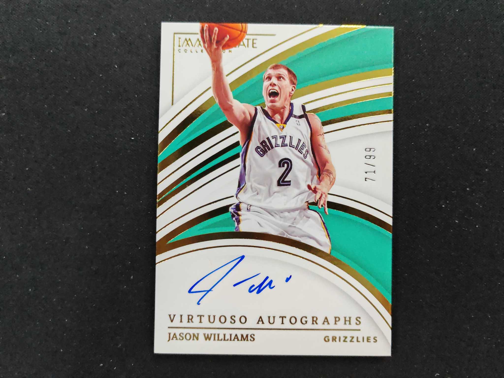 2022-23 Panini Immaculate Jason Williams SC球星卡 灰熊 杰森威廉姆斯 白巧克力 签字 卡签 99编 ...