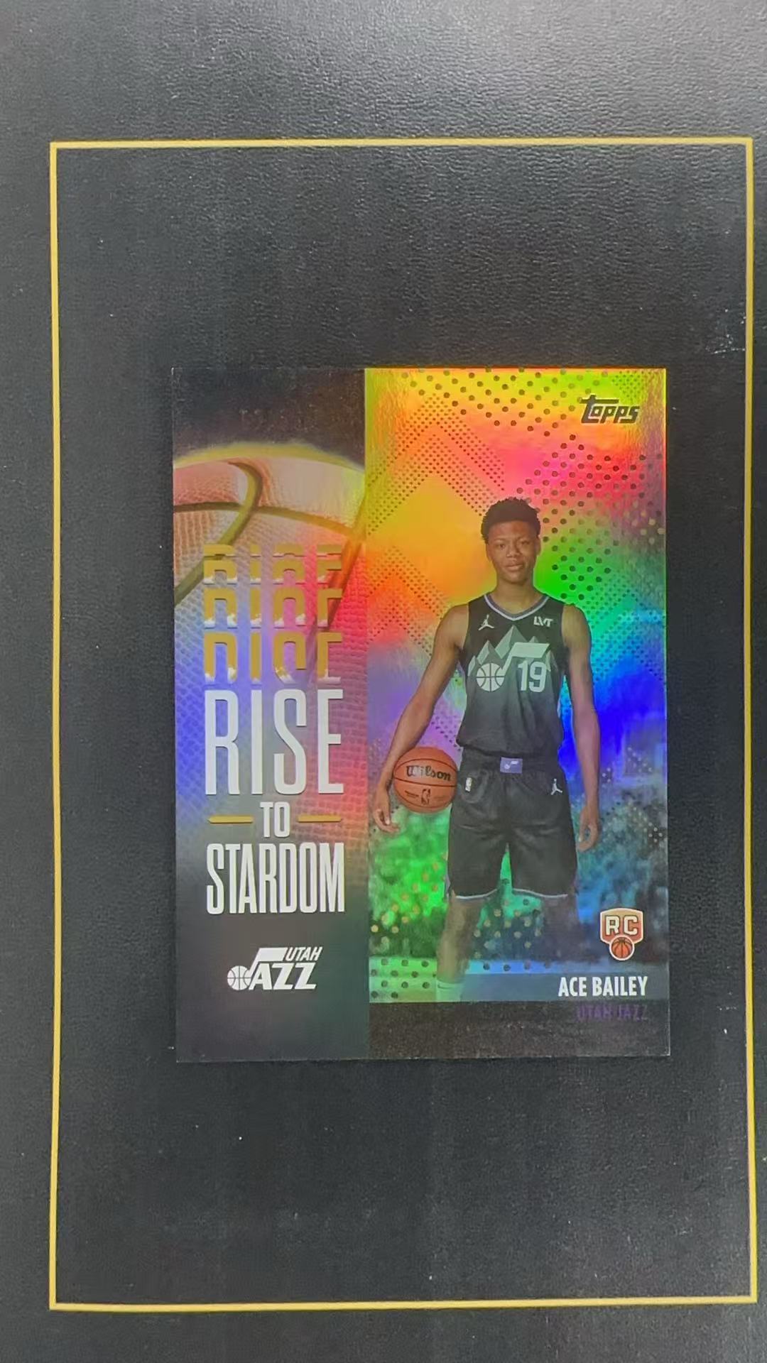 2025 Topps Basketball Airious "Ace" Bailey RC 新秀 爵士 埃斯 贝利 50编 金折 Rise ...